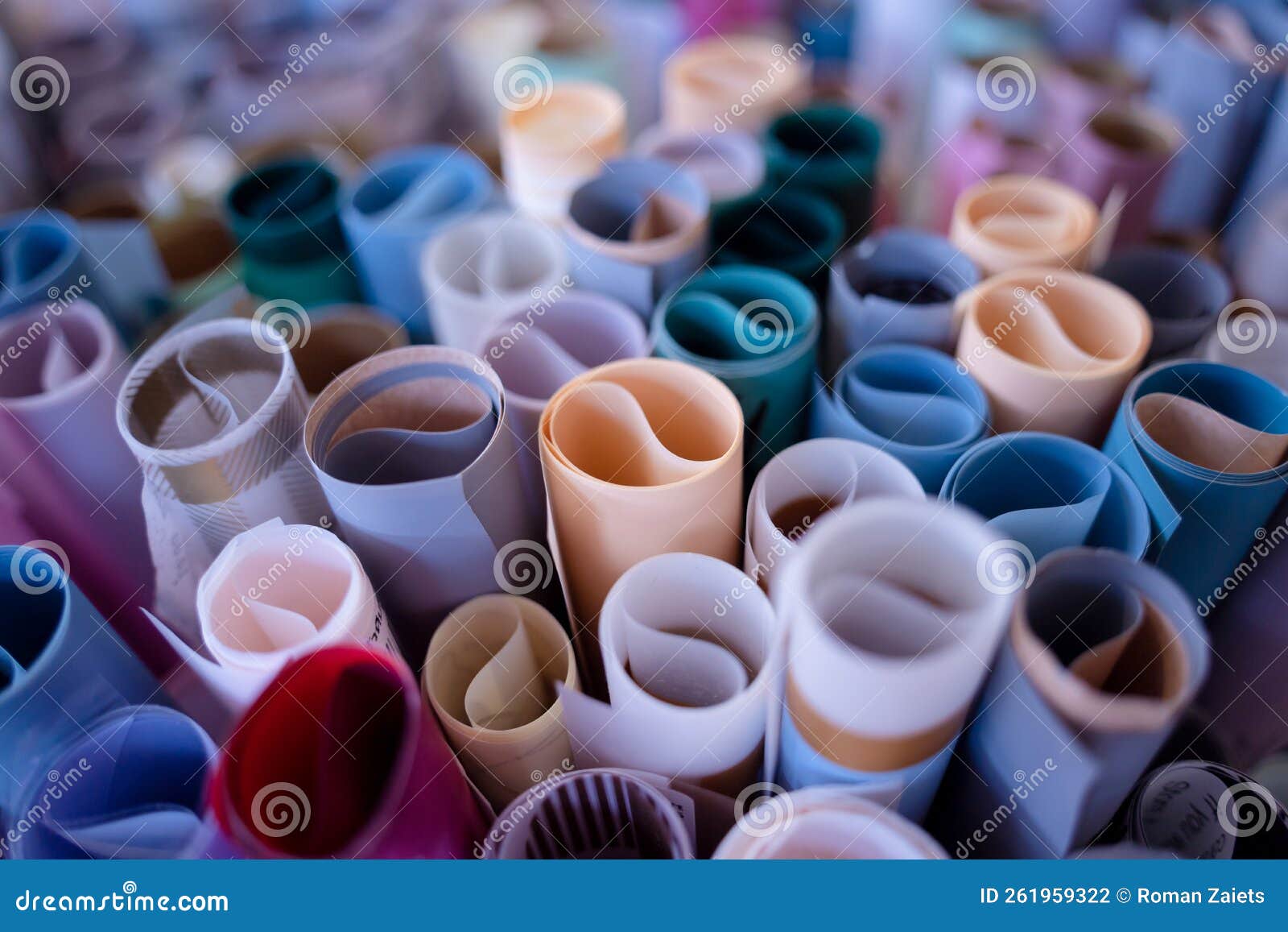 Background of Assorted Colored Wrapping Paper Set Stock Photo - Image ...