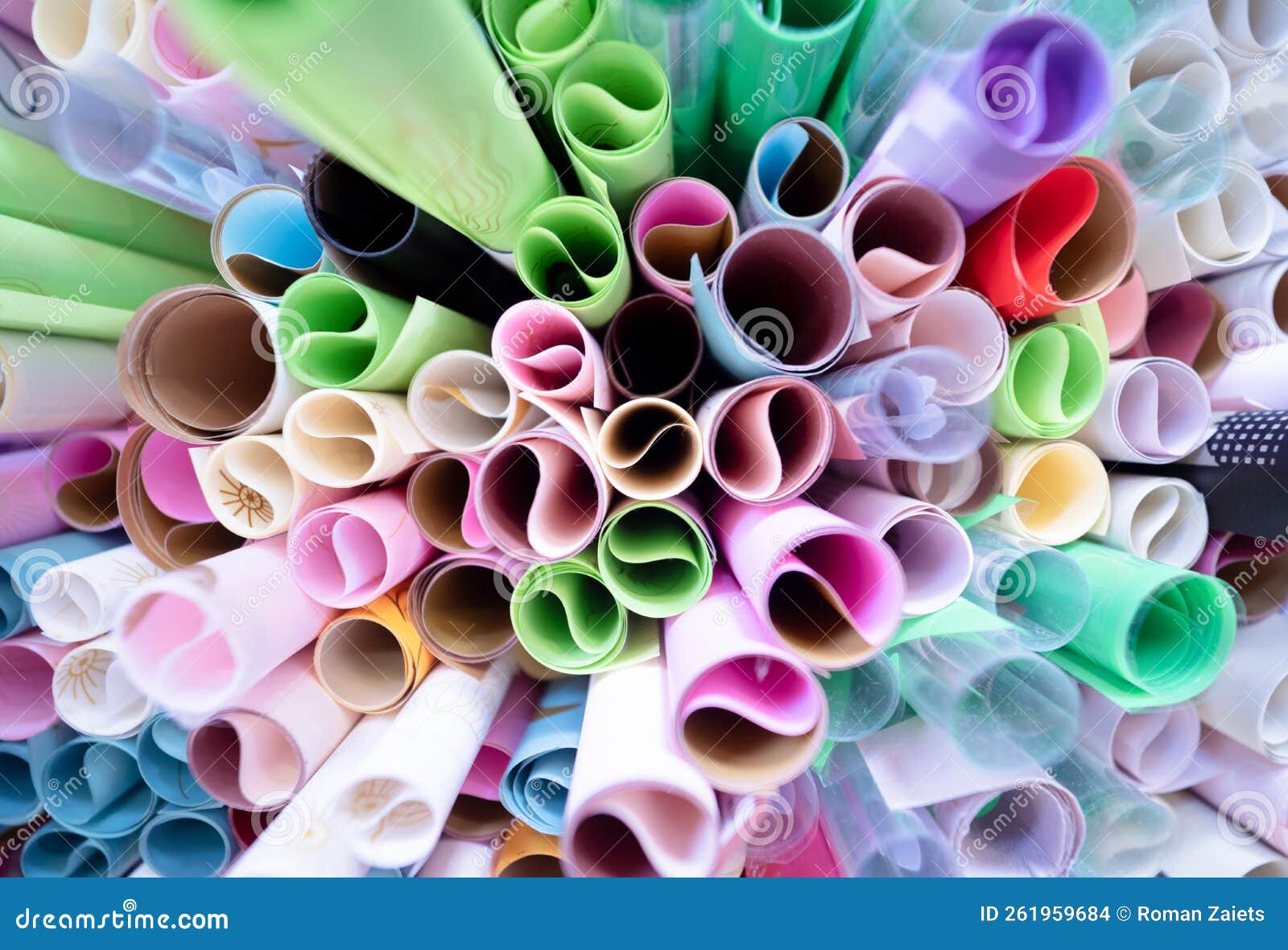 Background of Assorted Colored Wrapping Paper Set Stock Photo - Image ...