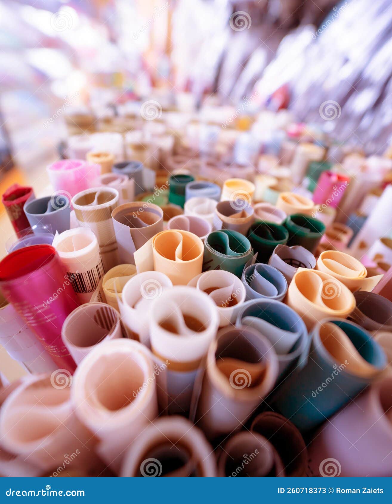 Background of Assorted Colored Wrapping Paper Set Stock Image - Image ...