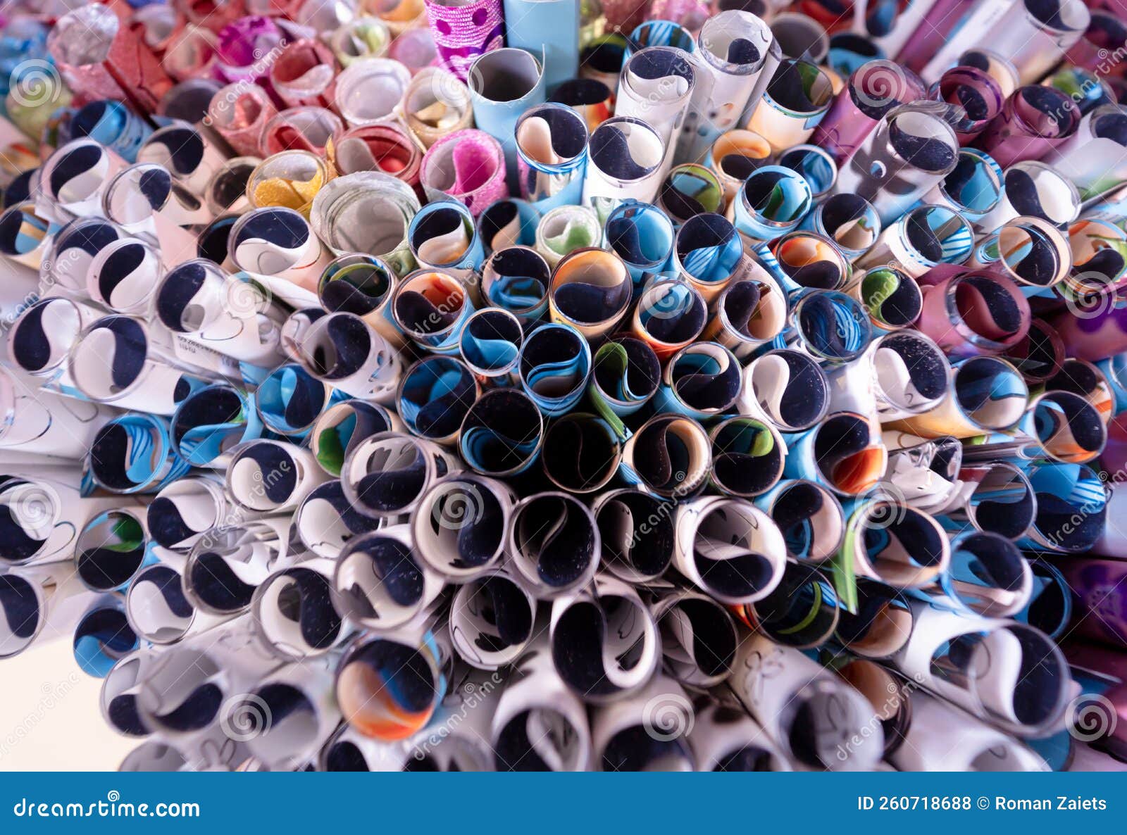 Background of Assorted Colored Wrapping Paper Set Stock Photo - Image ...