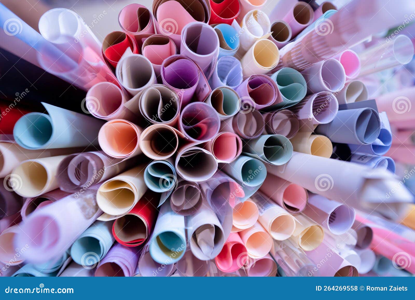 Background of Assorted Colored Wrapping Paper Set Stock Photo - Image ...