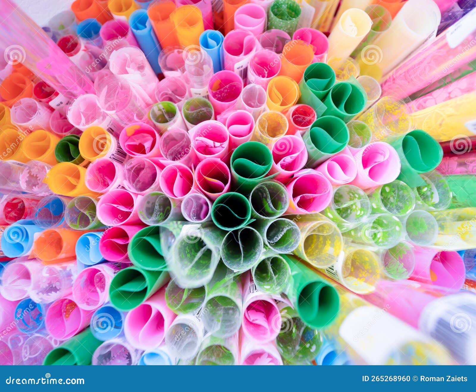 Background of Assorted Colored Wrapping Paper Set Stock Photo - Image ...