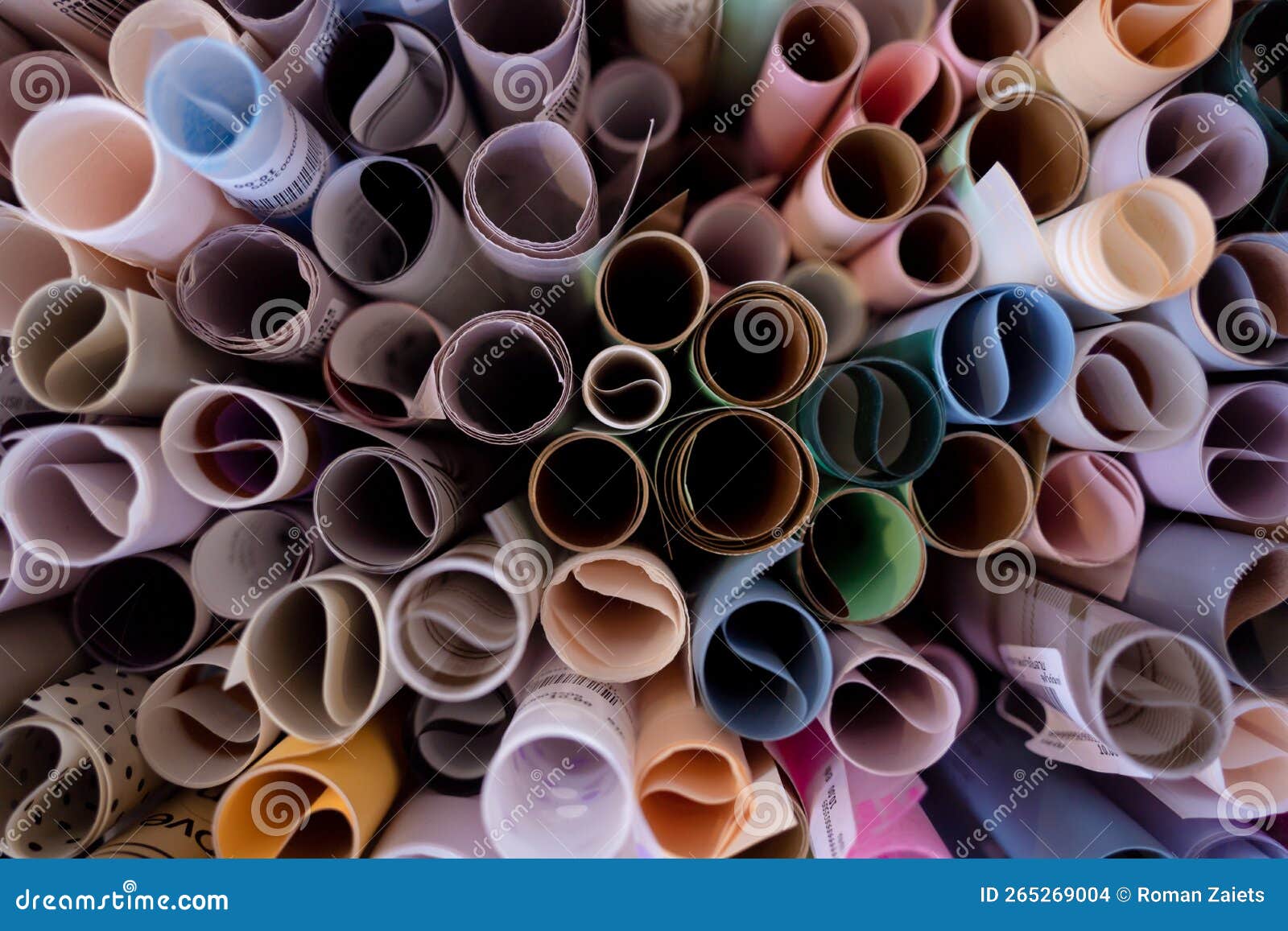 Background of Assorted Colored Wrapping Paper Set Stock Photo - Image ...