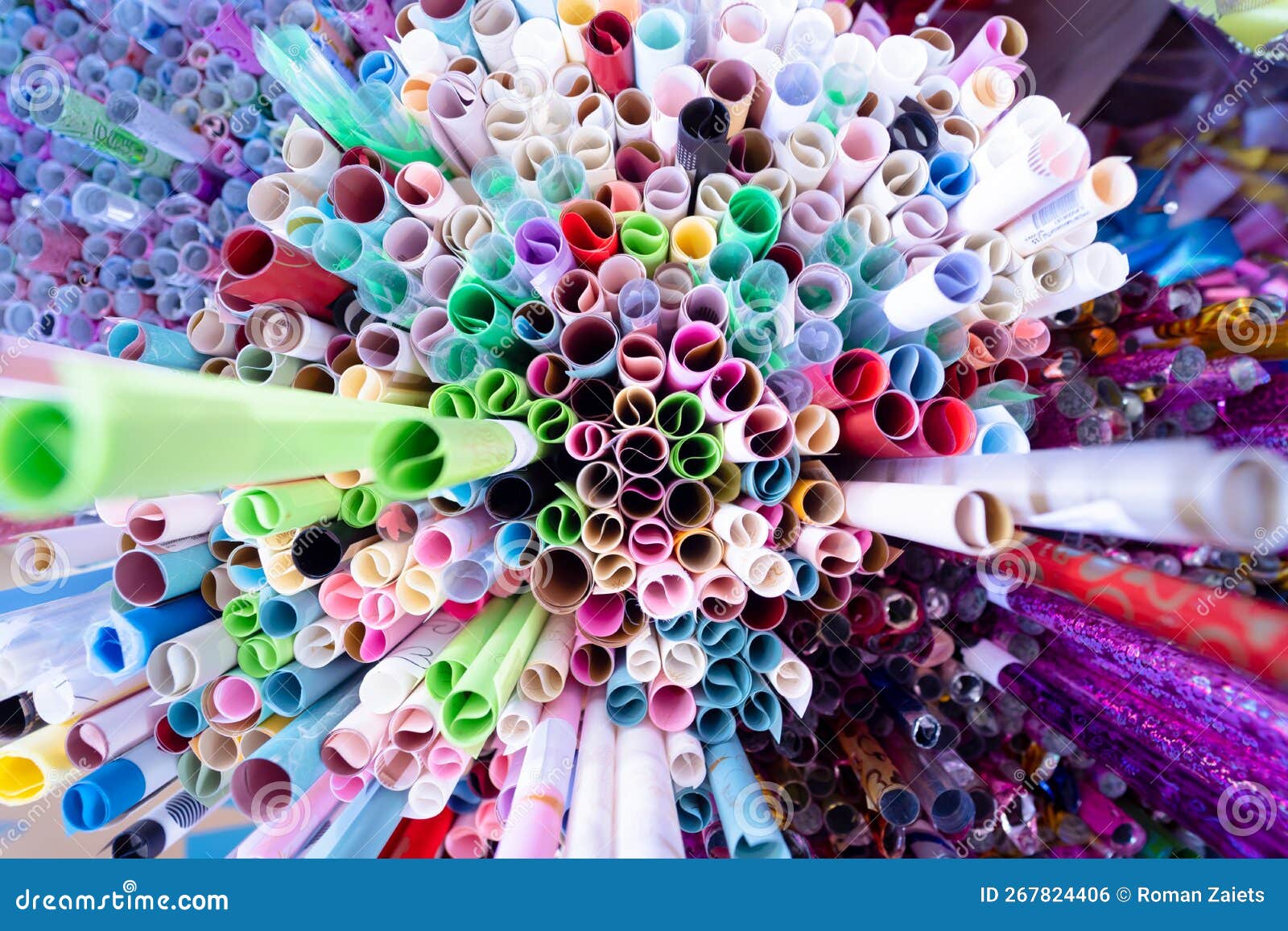 Background of Assorted Colored Wrapping Paper Set Stock Photo - Image ...