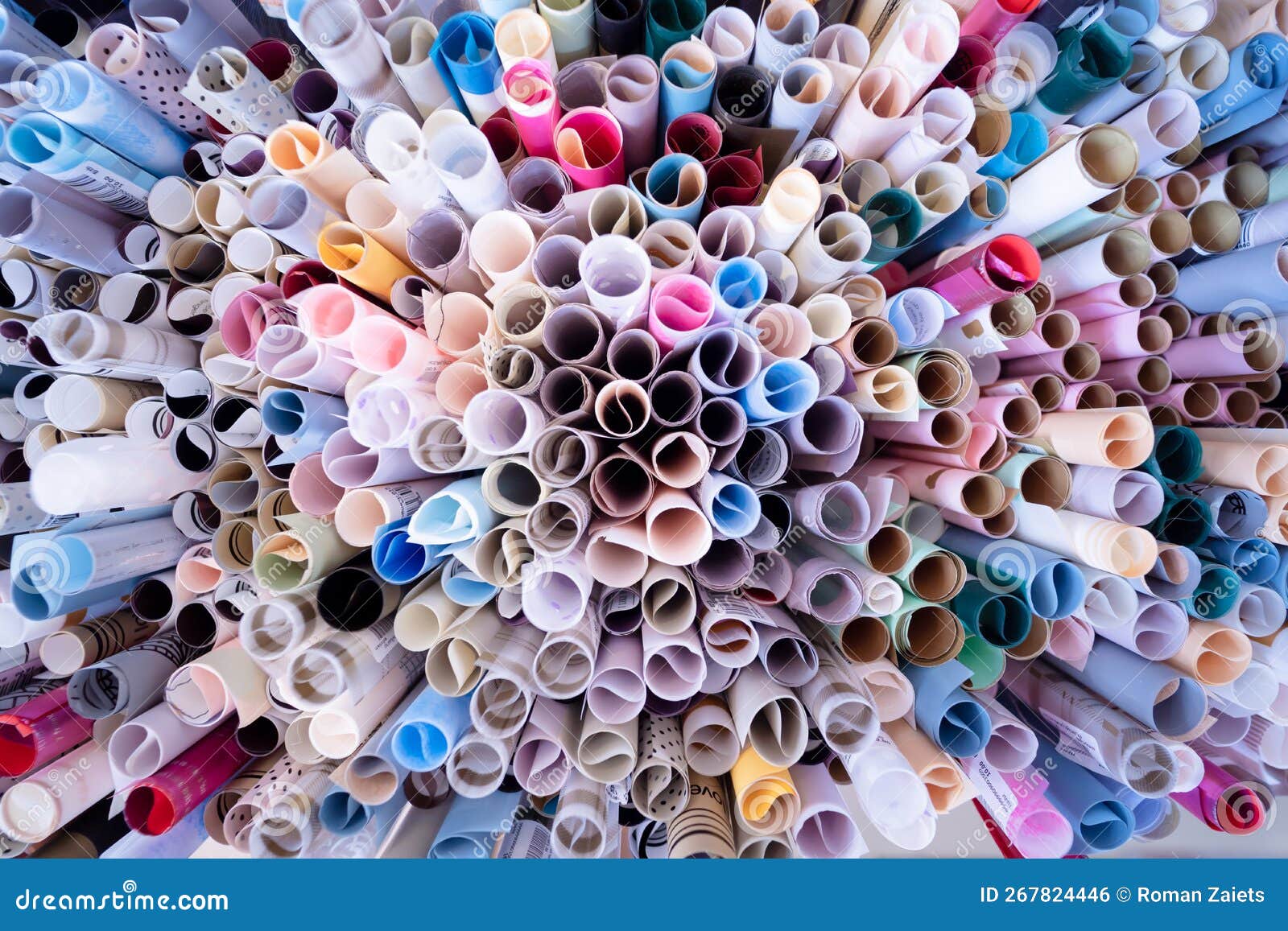 Background of Assorted Colored Wrapping Paper Set Stock Photo - Image ...