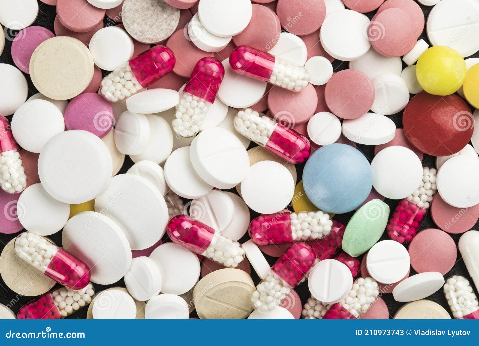 Background of Assorted Pharmaceutical Capsules and Medication in ...