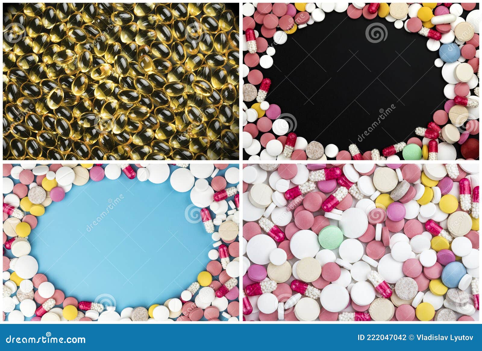 Medication With Different Types And Colours As Clock Face On White ...