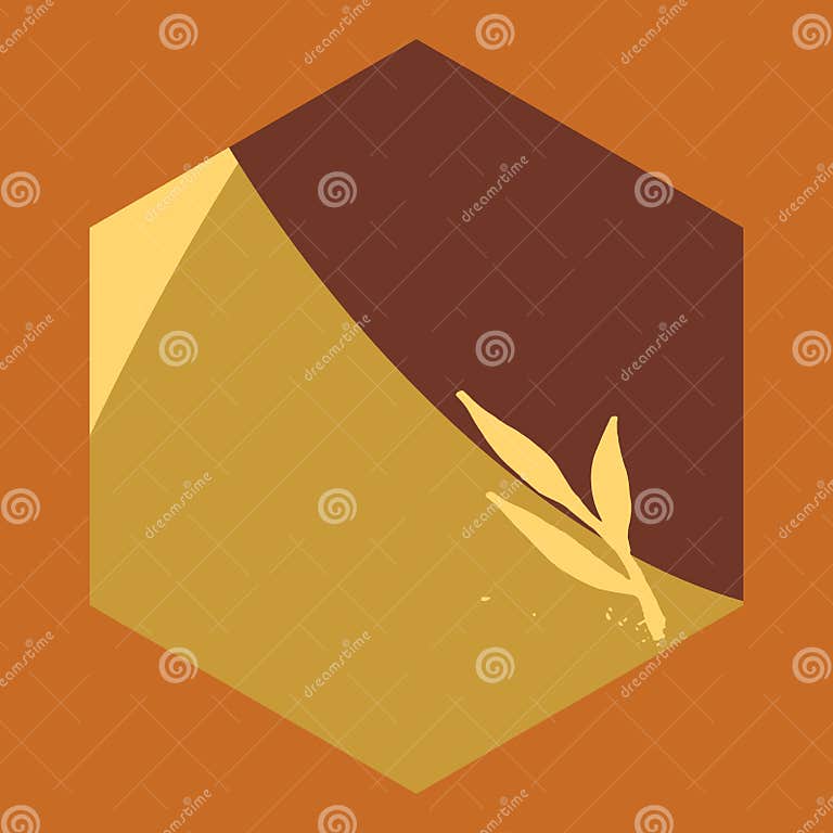 Background of Autumn Elements of Botany Leaves Stock Vector ...