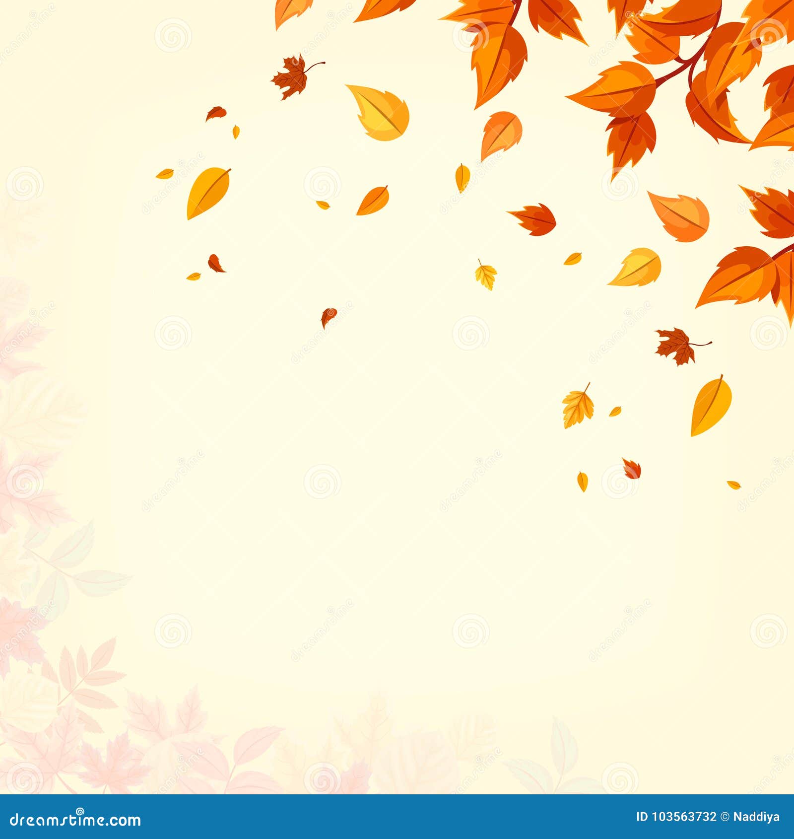 Autumn Falling Leaves On Transparent Background. Vector | CartoonDealer ...