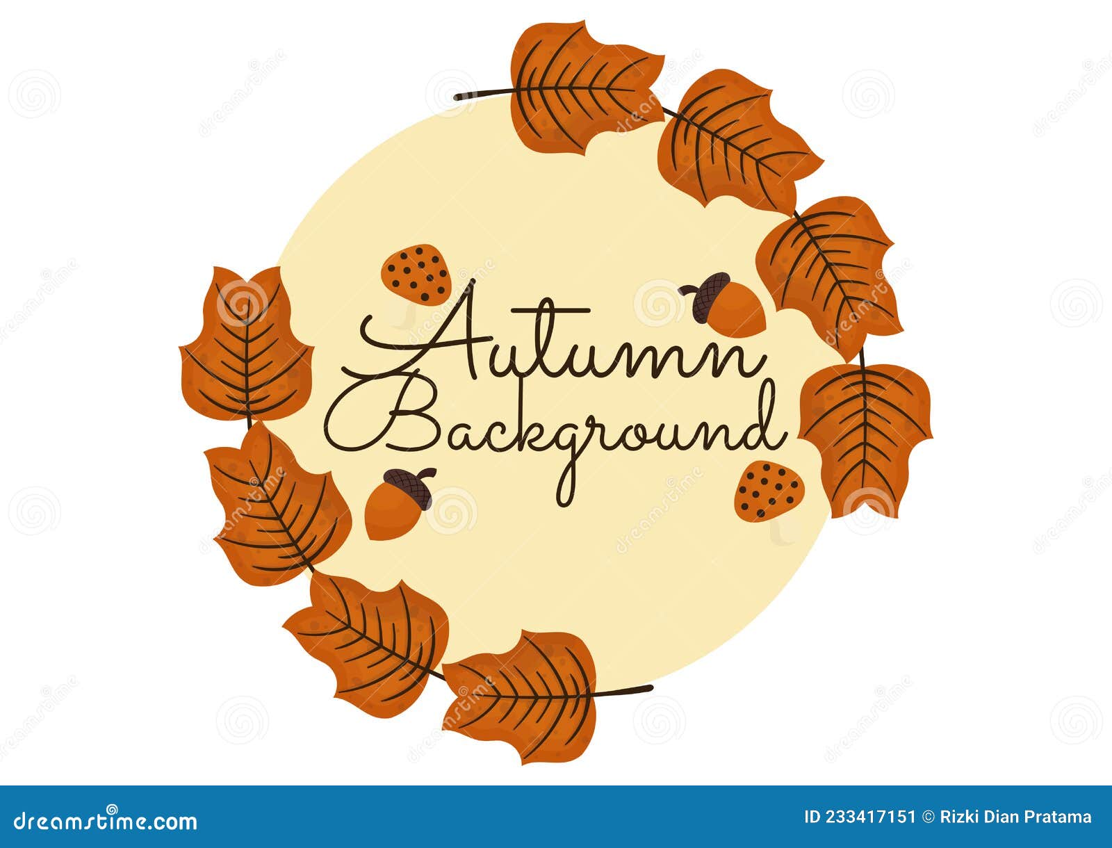 Background with Autumn Theme with Modern Design Stock Vector ...