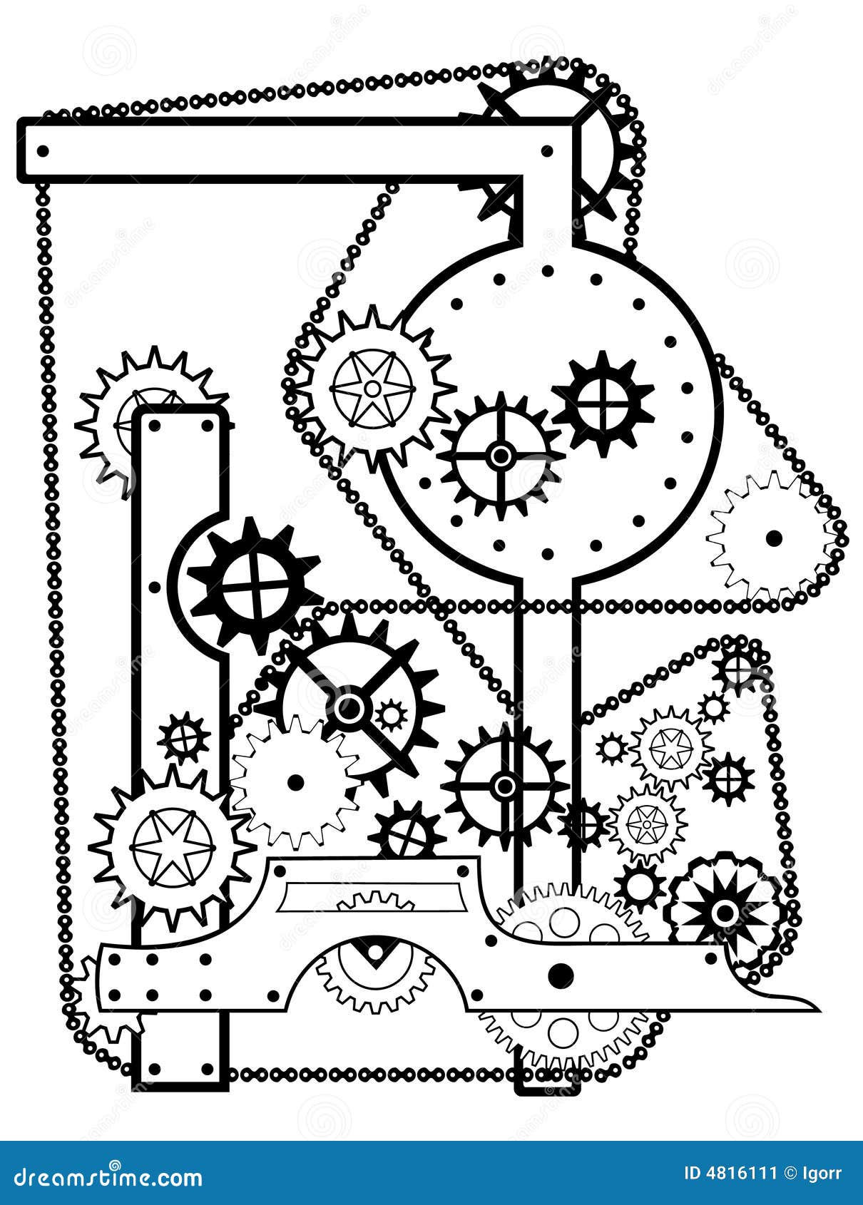 Background With Axis Cartoon Vector | CartoonDealer.com #4816111