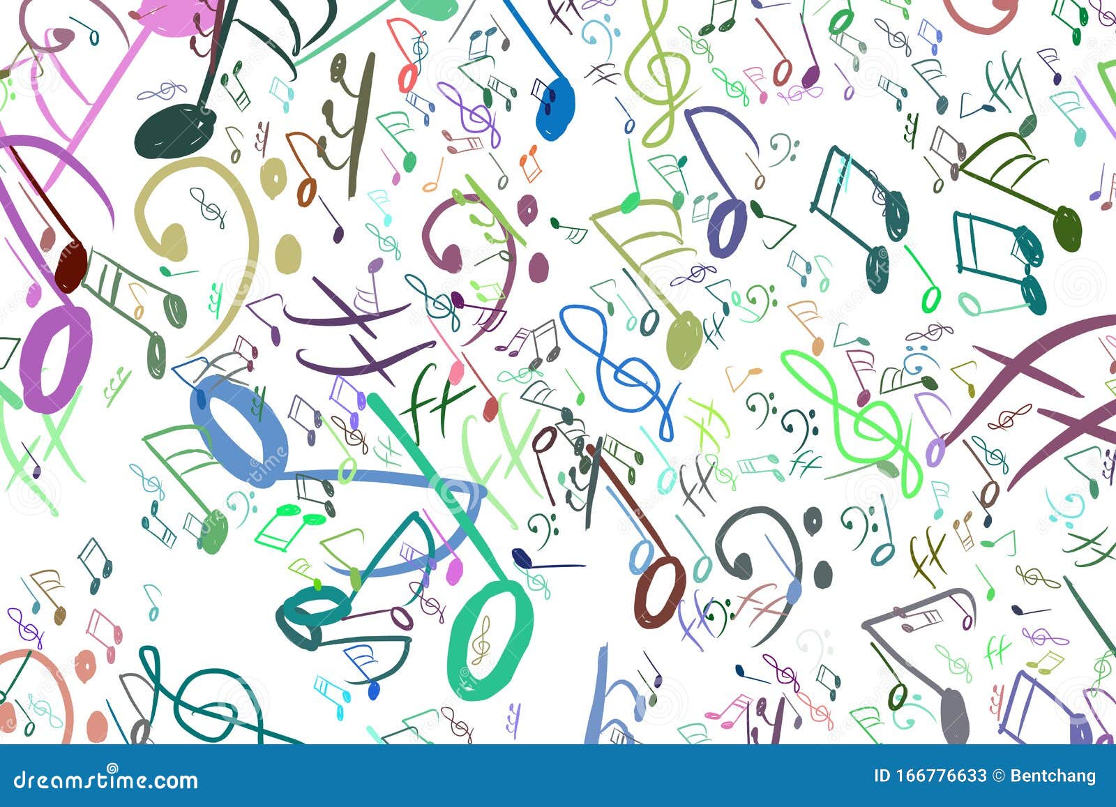 Background or Backdrop, Musical Note Tone Chromatic Scale, for Design ...