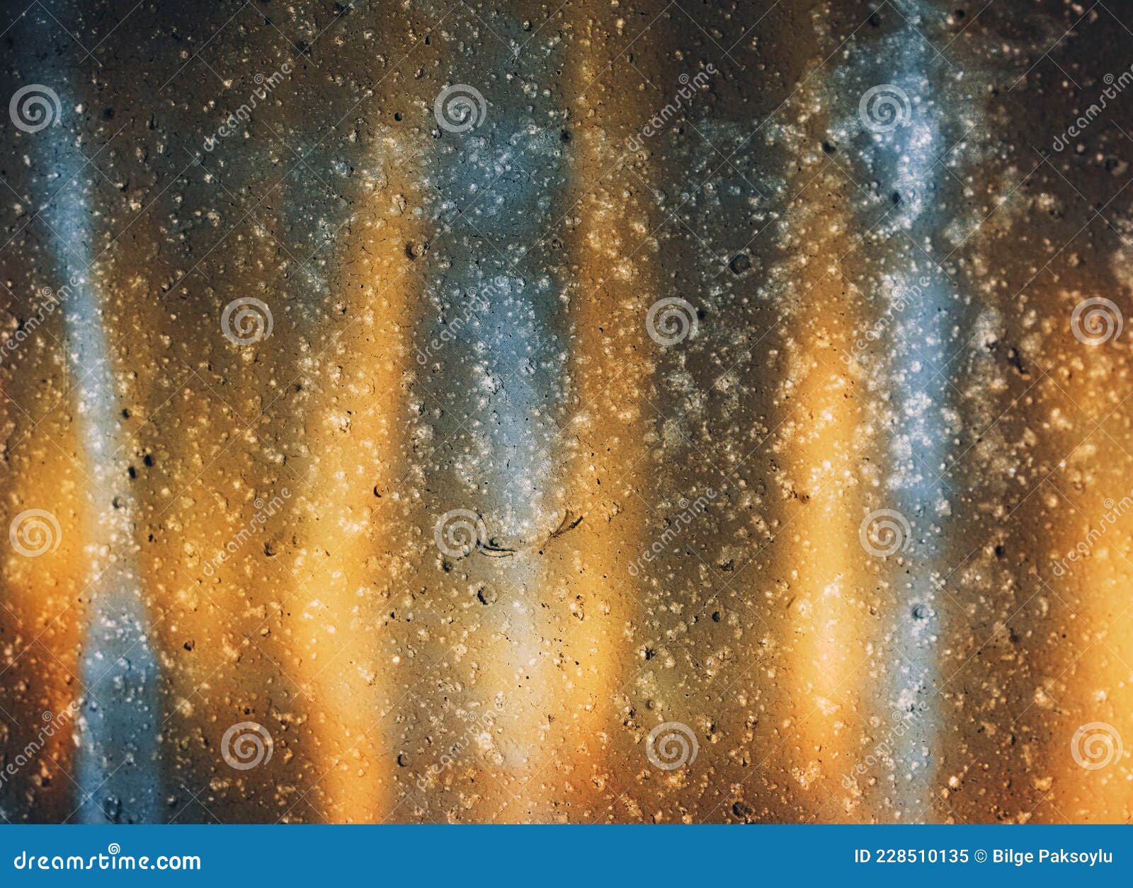 Colourful Gradient Glass Reflections on a Wall Stock Image - Image of ...