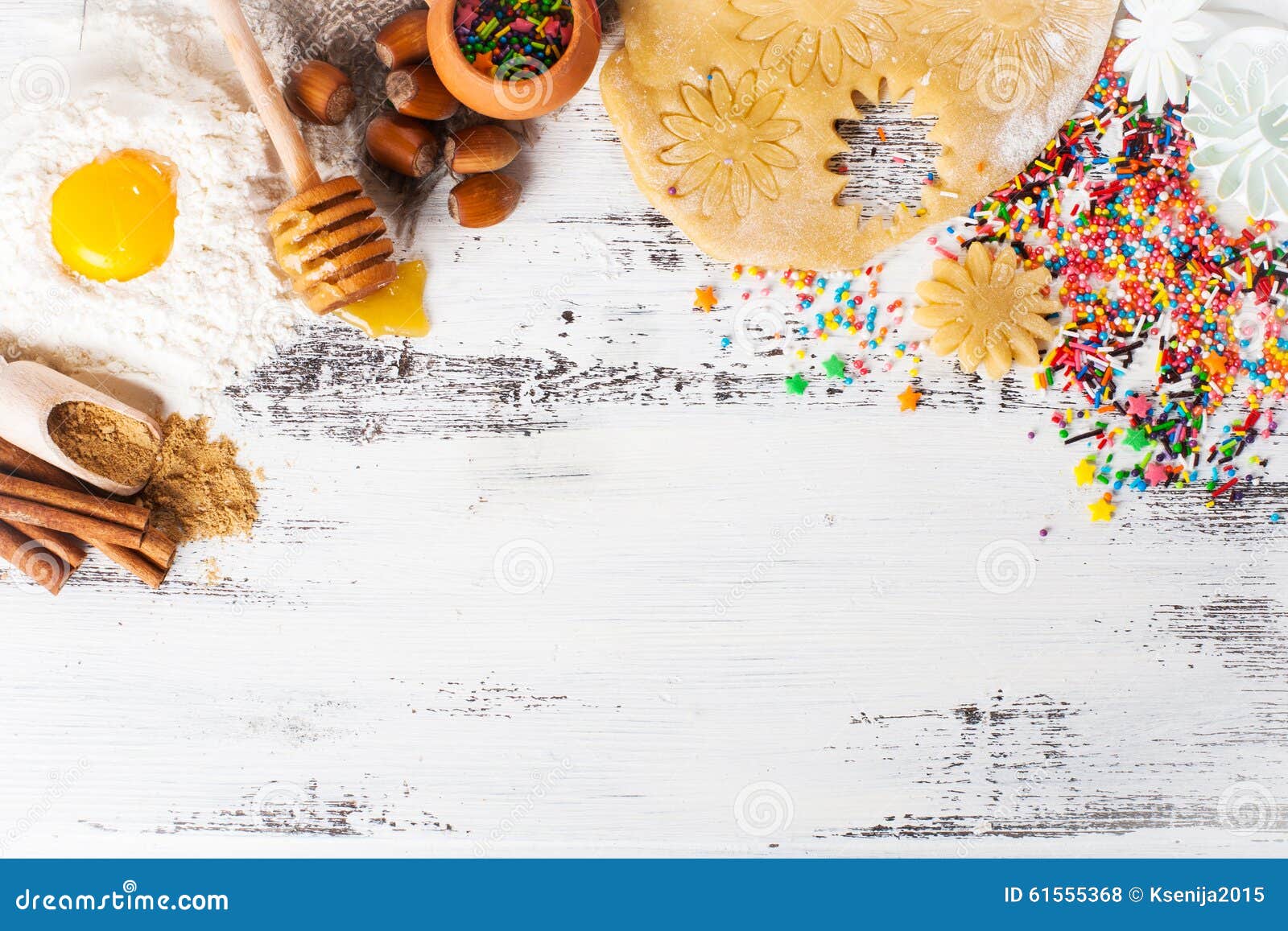 Background Baking. Ingredients for Ginger Cookies Stock Photo - Image ...