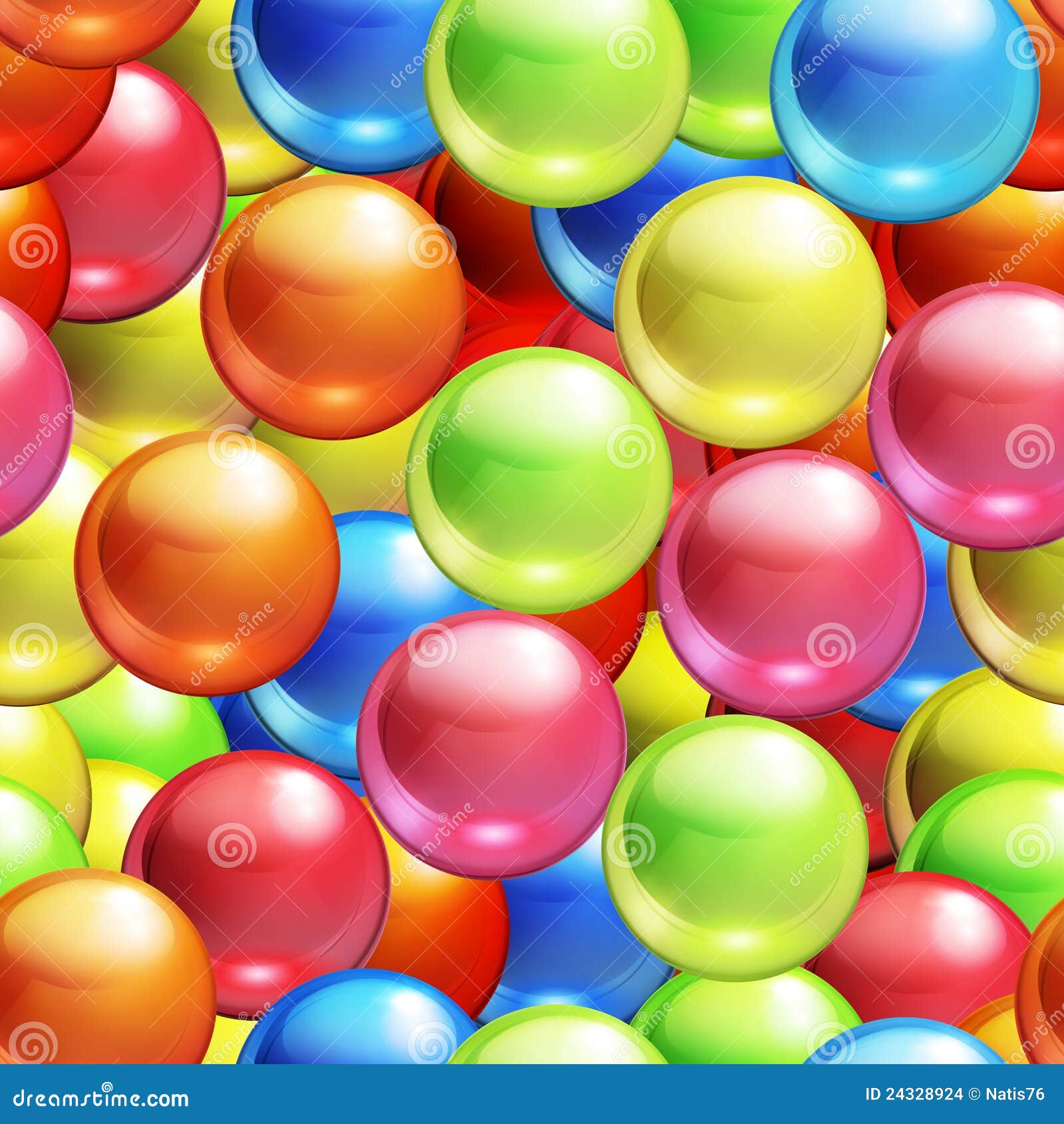 Background with Balls Seamless Stock Vector - Illustration of holiday ...