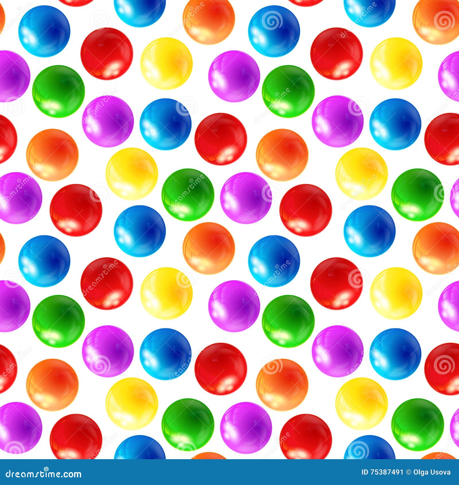 Background with Balls Seamless Stock Vector - Illustration of baby ...