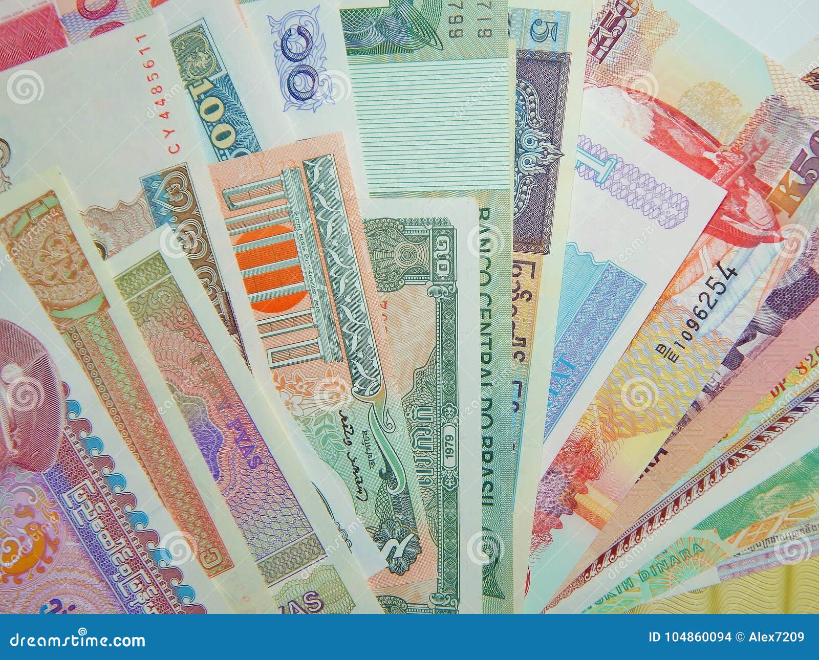 Background of Banknotes of the World Paper Money Editorial Stock Image ...