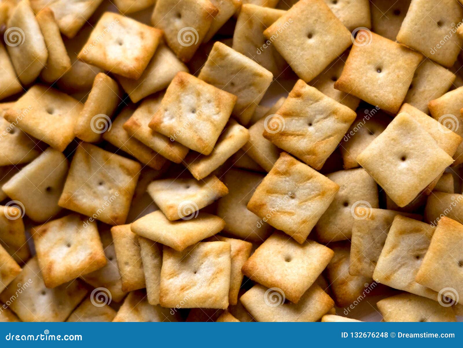 Background for a Banner with Crackers. Macro Photo of Crackers. Cracker ...