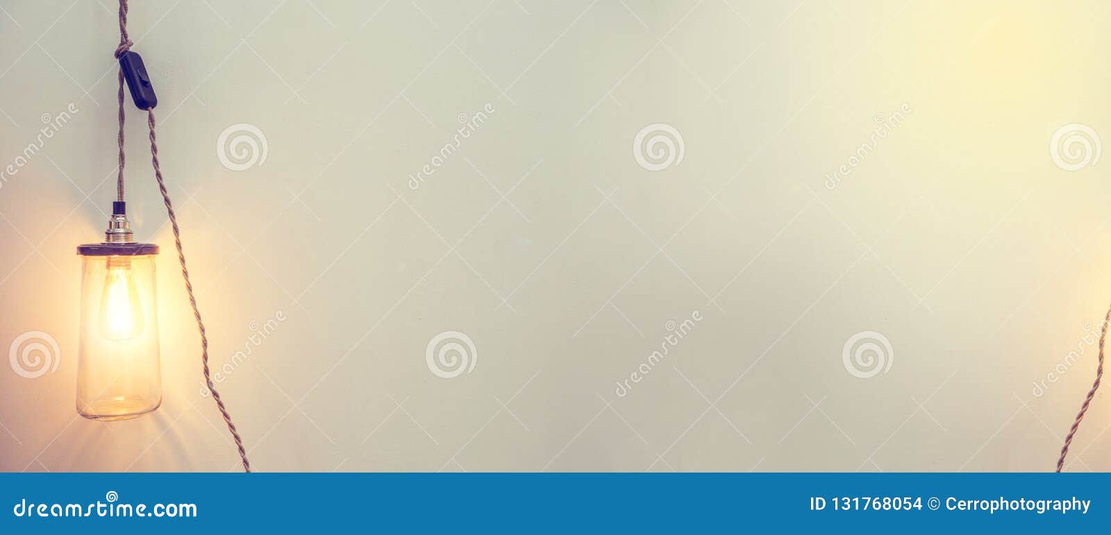 Background Banner with Light Bulb Glowing, Modern Design Colorful Stock ...