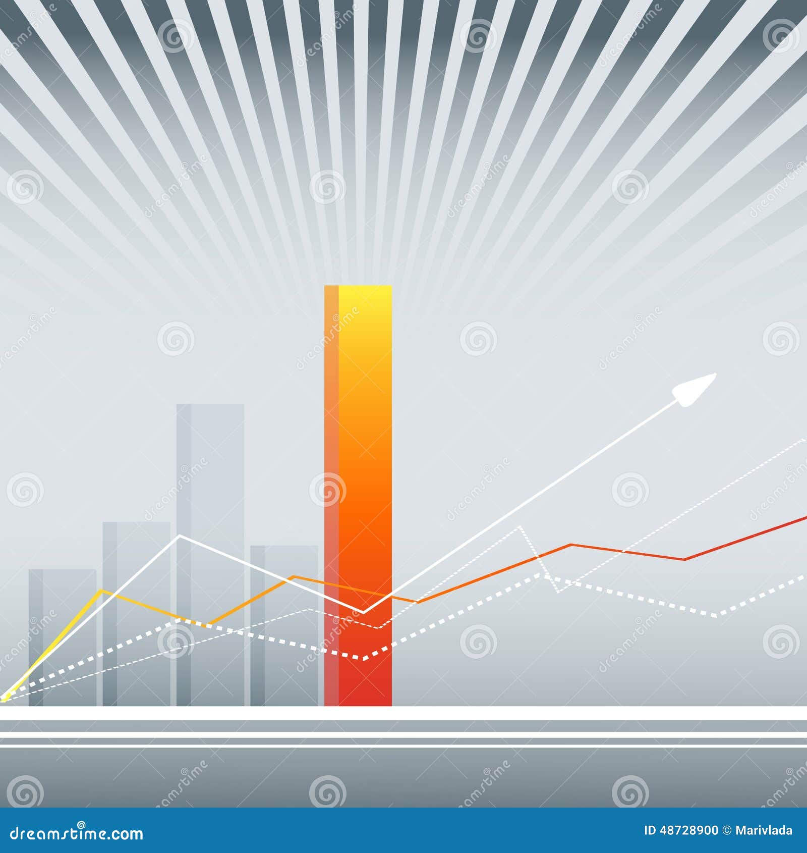 Background with bar graphs stock vector. Illustration of increase ...