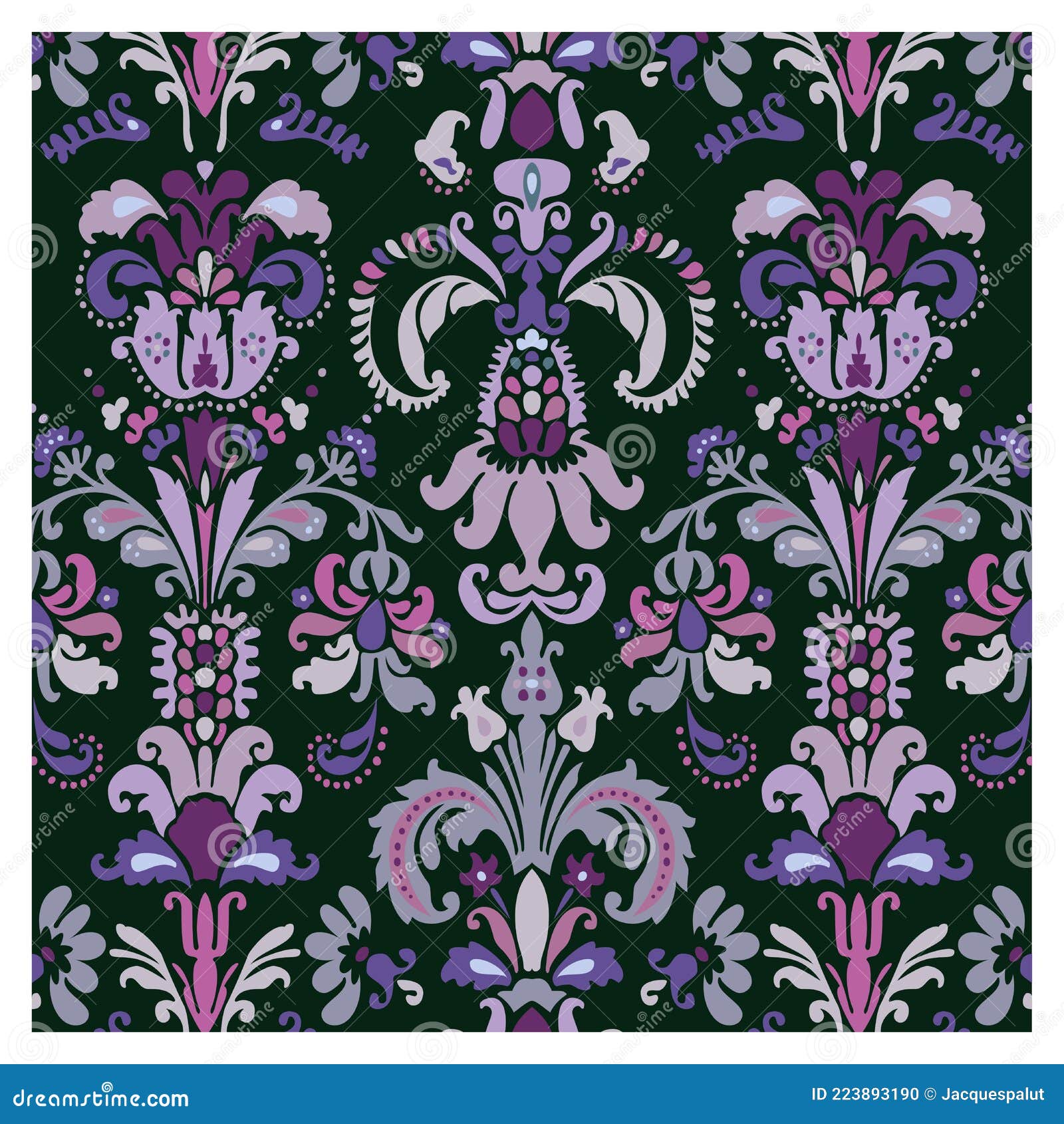 Background of Baroque Patterns on a Wallpaper.Background of Baroque ...