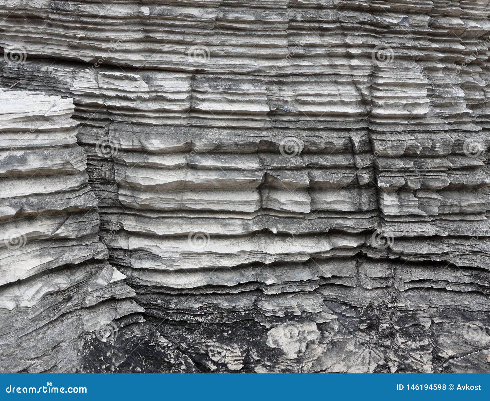 Background on the Basis of the Texture of Rock. Grey Stone Texture with ...