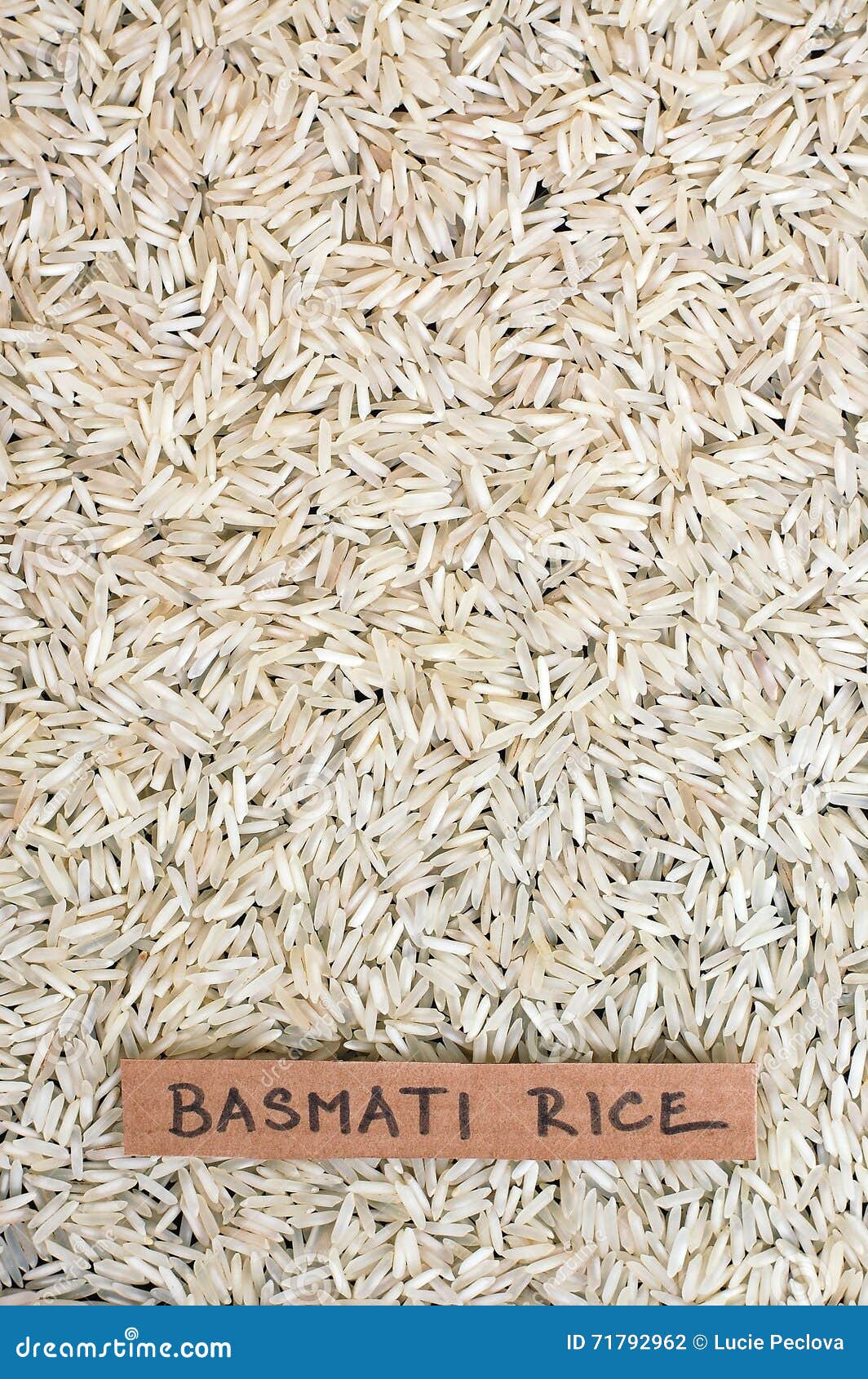 Background from Basmati Rice with the Label Stock Photo - Image of ...