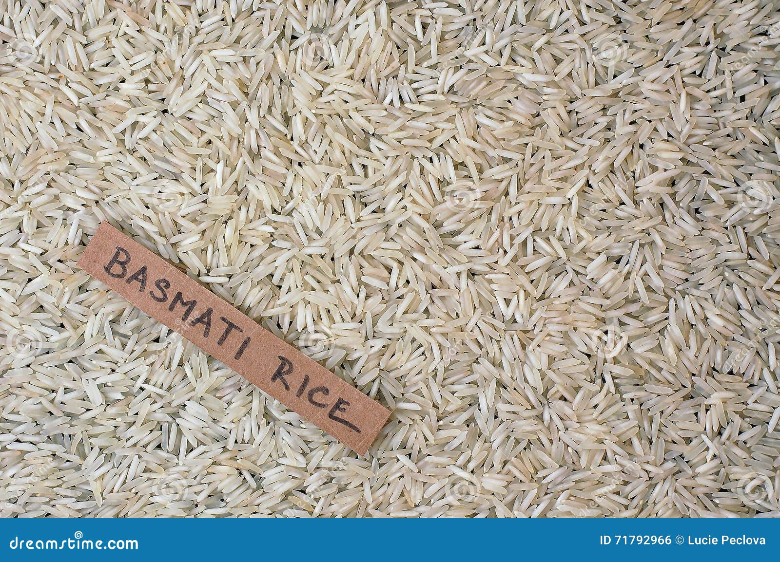 Background from Basmati Rice with the Label Stock Photo - Image of ...