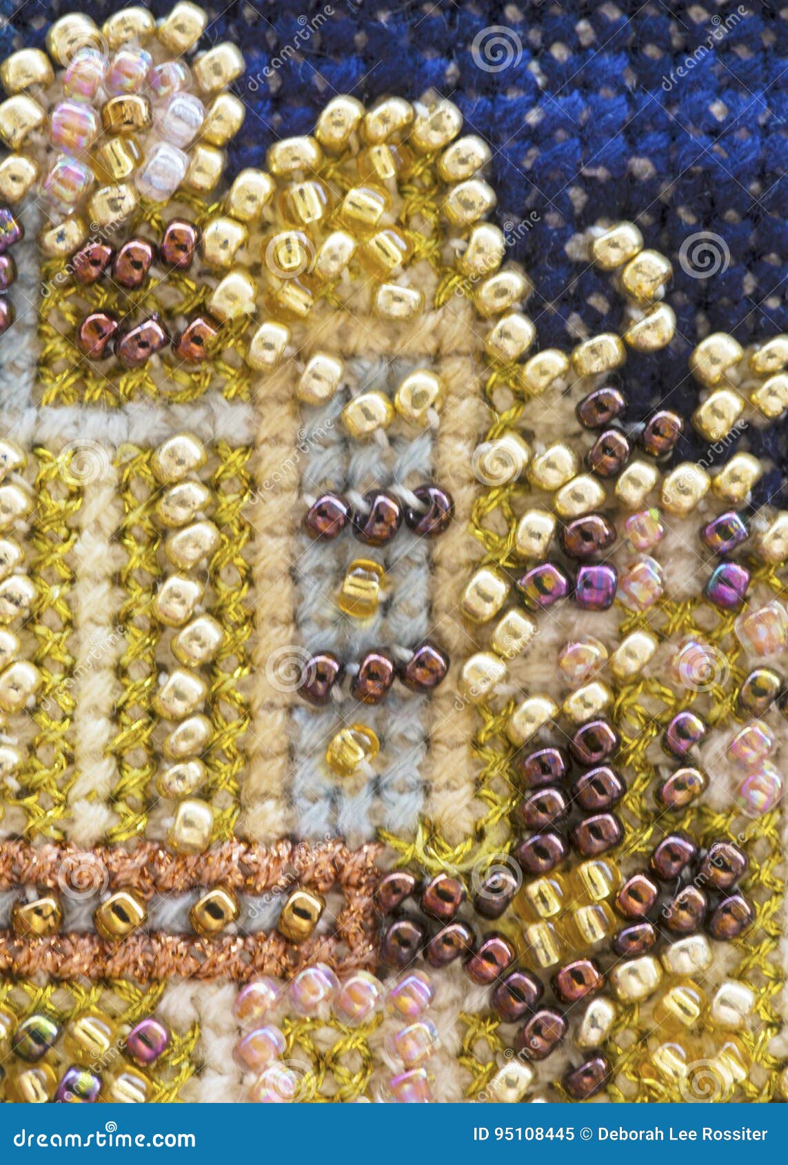 Background of Bead Embroidery Stock Image - Image of colorful, luxury ...