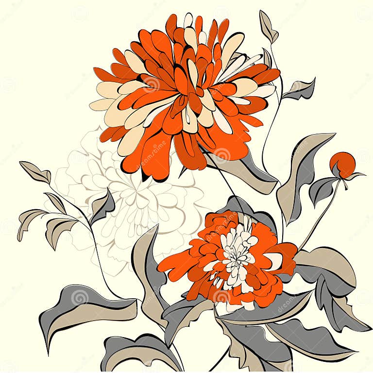 Background with Beautiful Flowers Stock Vector - Illustration of floral ...