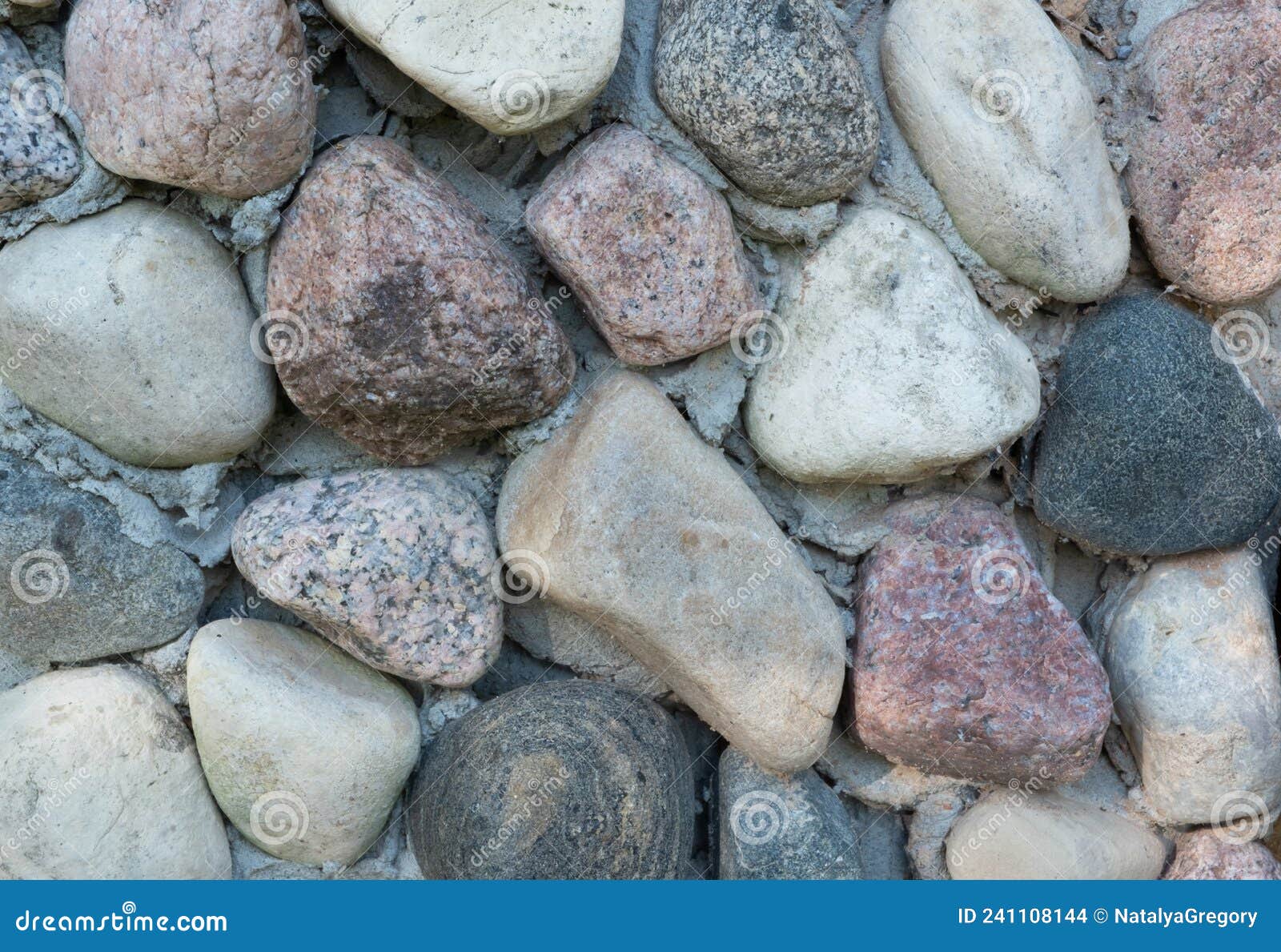 A Background of Beautiful Multi-colored Textured Stones of Different ...