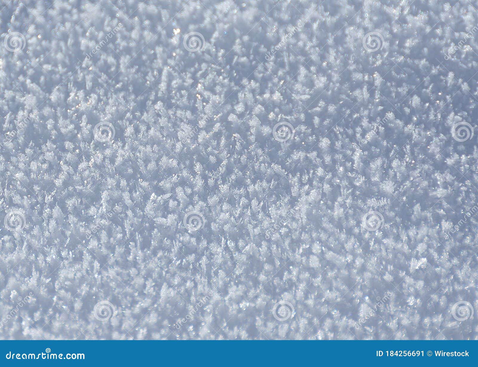 Background of Beautiful Snow Crystals with Interesting Textures Stock ...