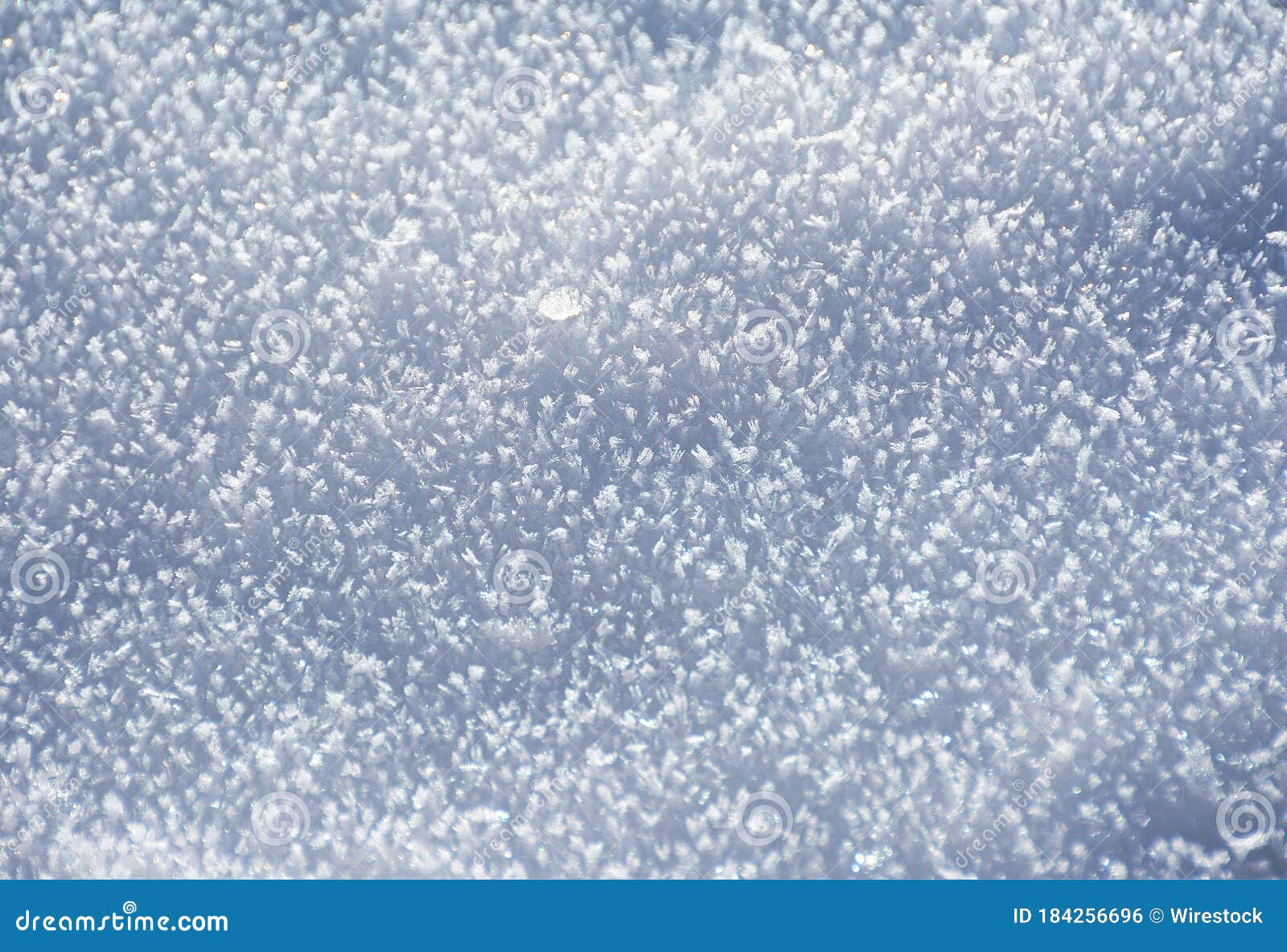 Background of Beautiful Snow Crystals with Interesting Textures Stock ...