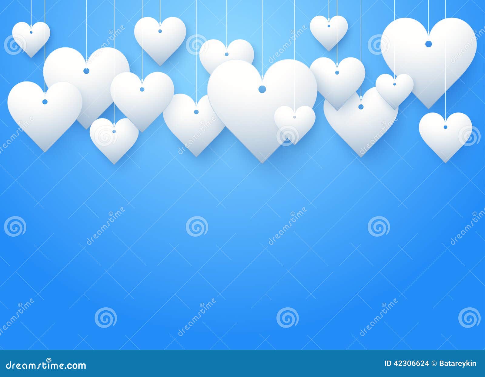 Background Beautiful White Heart. Vector Stock Vector - Illustration of ...