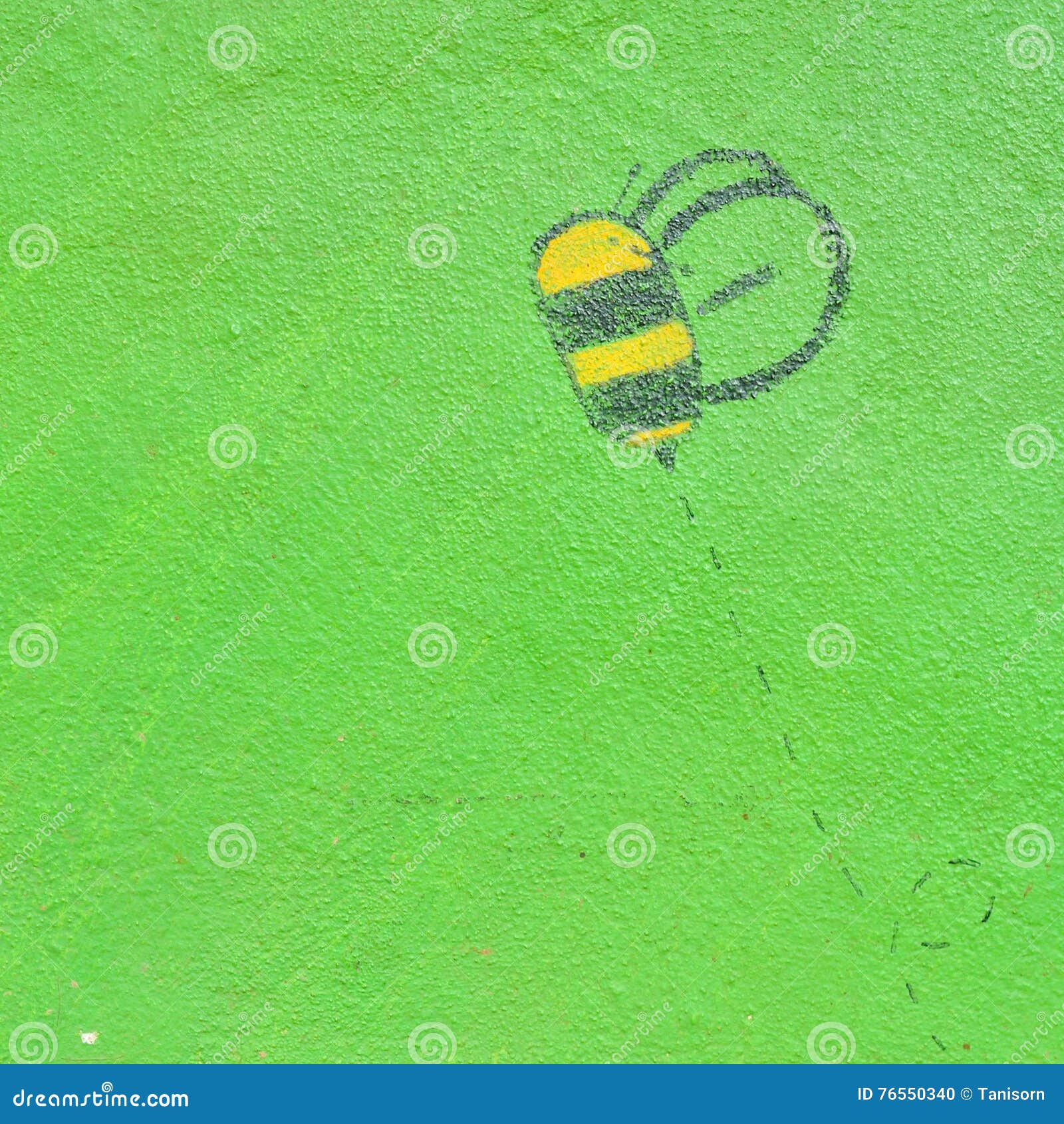 Background of Bee Painted Wall Stock Photo - Image of element, bright ...