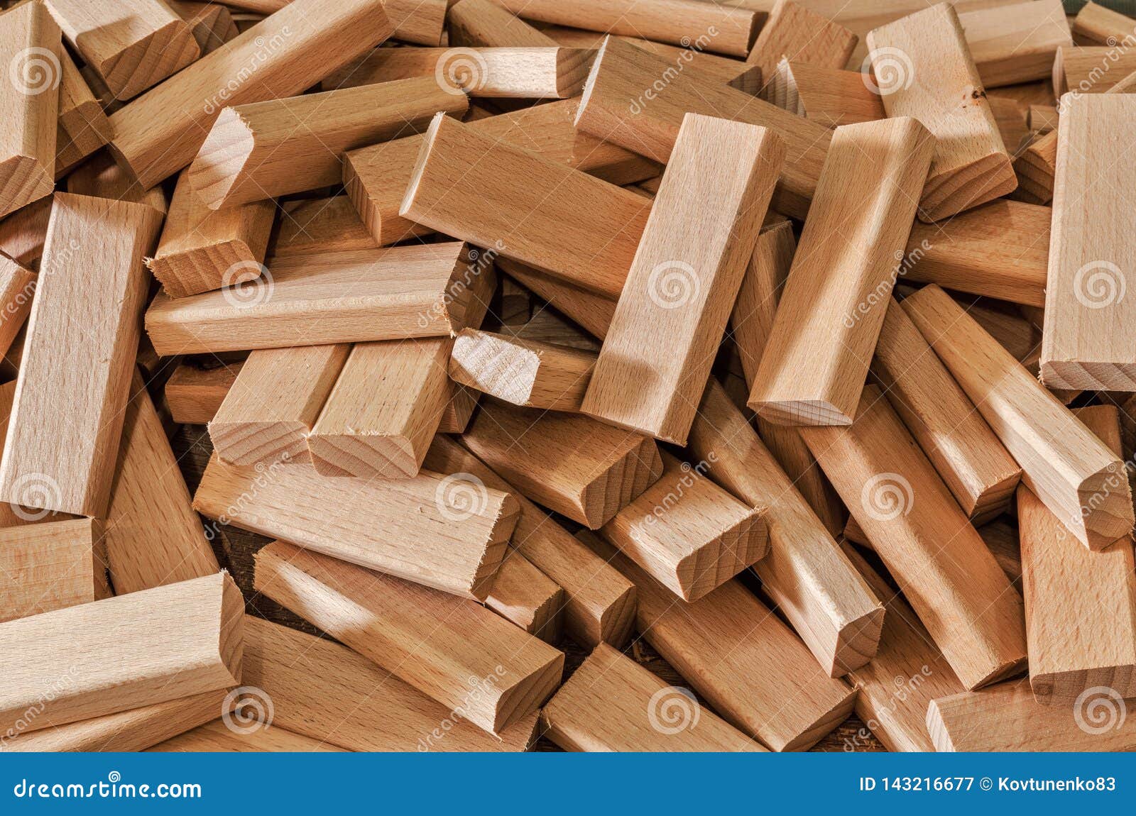 Background from Beech Wooden Blocks, Carpentry Blanks Stock Image ...