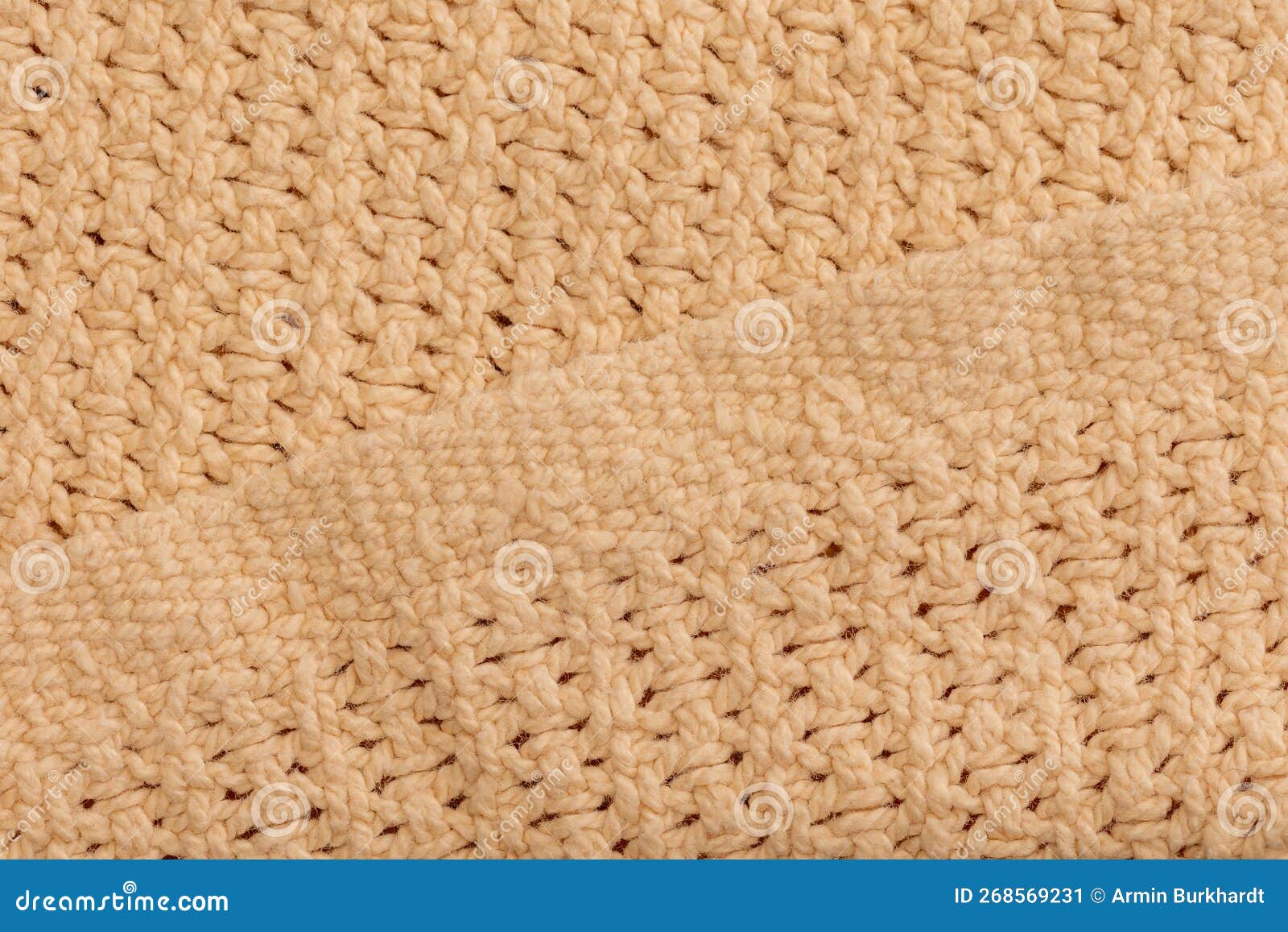 Background in Beige Colored Structure of a Knitted Fabric Stock Image ...