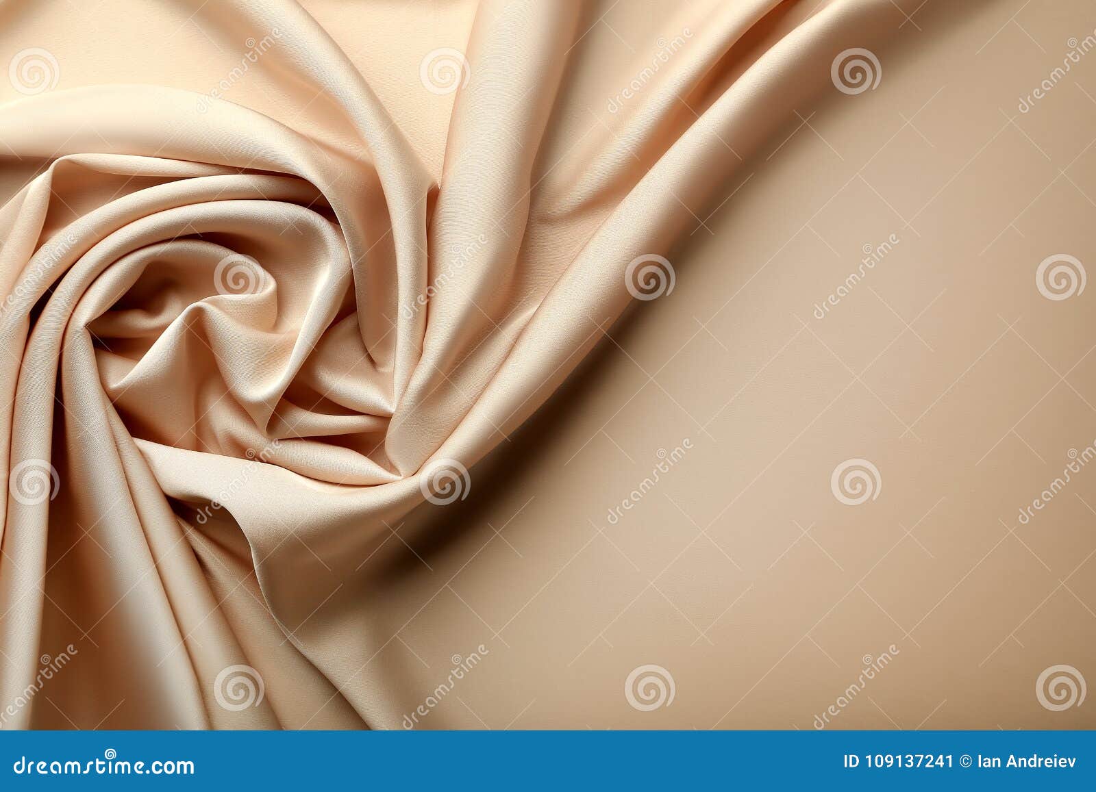 Beige satin fabric stock image. Image of curve, decoration - 109137241