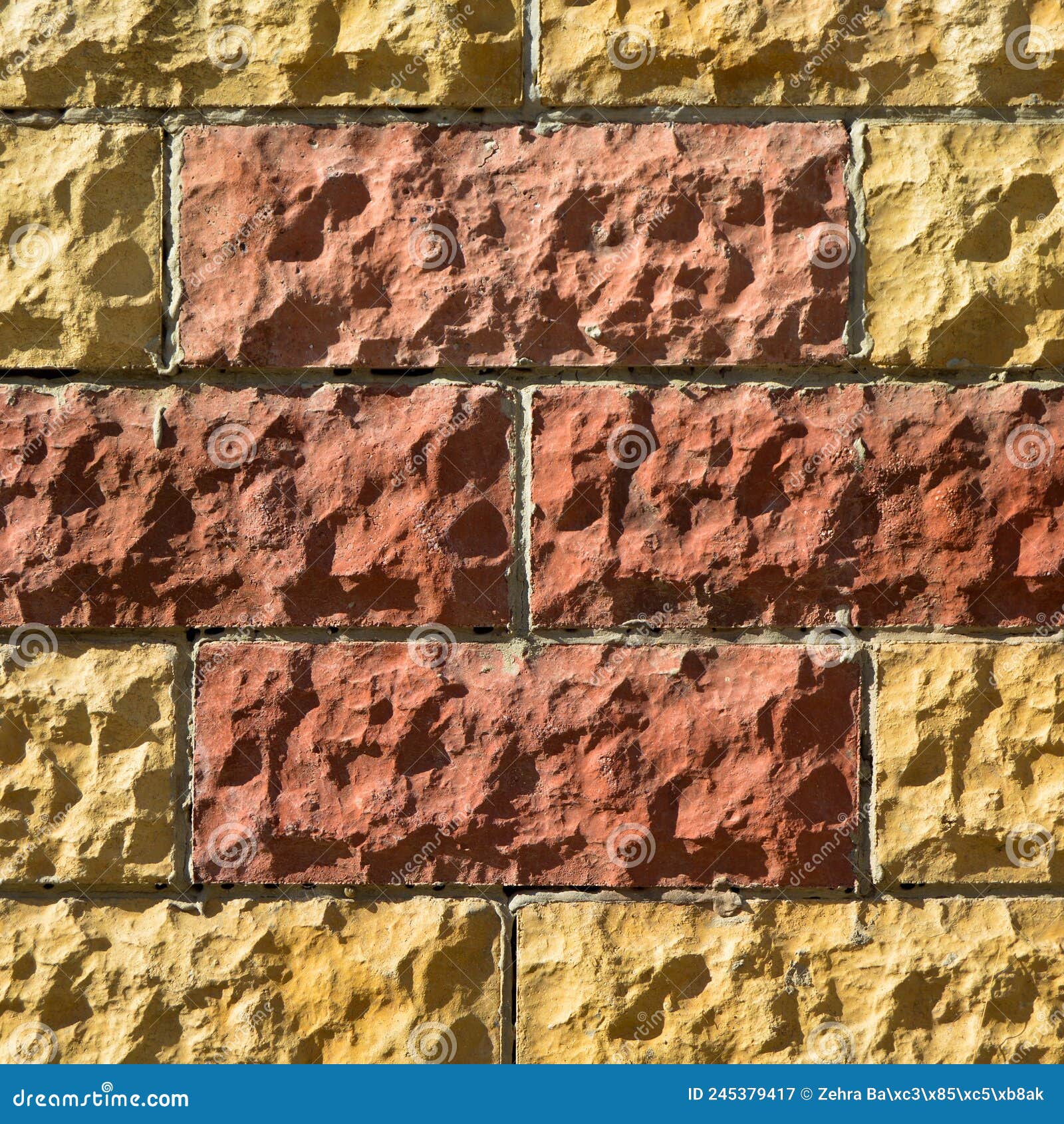 Fine Cut Beige and Red Stone Wall. Background, Texture. Stock Image ...