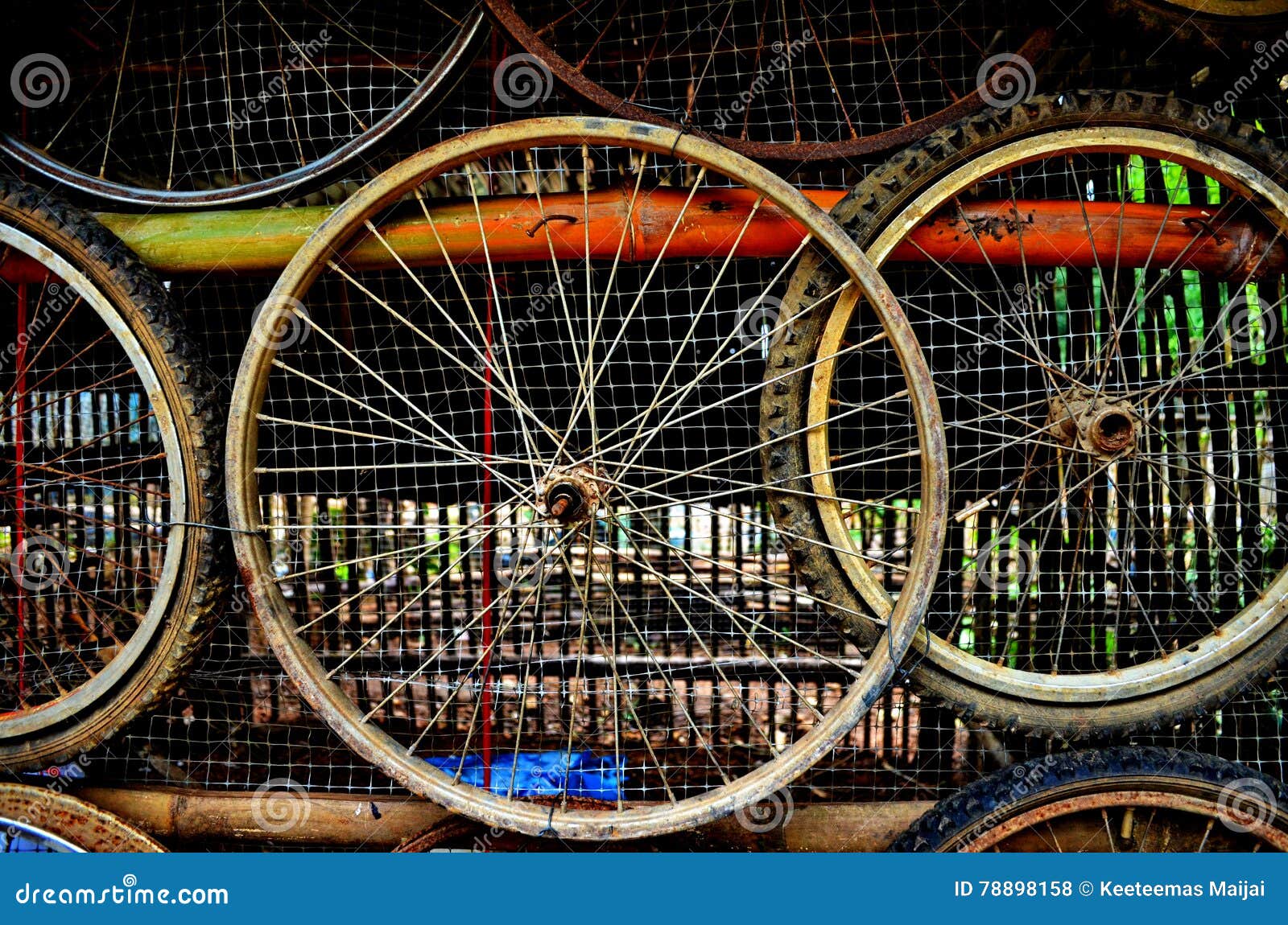 Background Bicycle Wheels . Stock Photo - Image of arts, country: 78898158