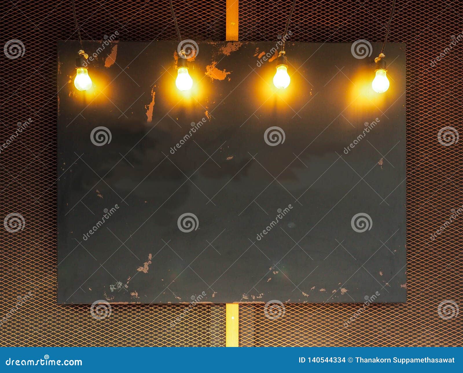 Background Billboards , Rust on a Metal Platewith Lights Stock Photo ...