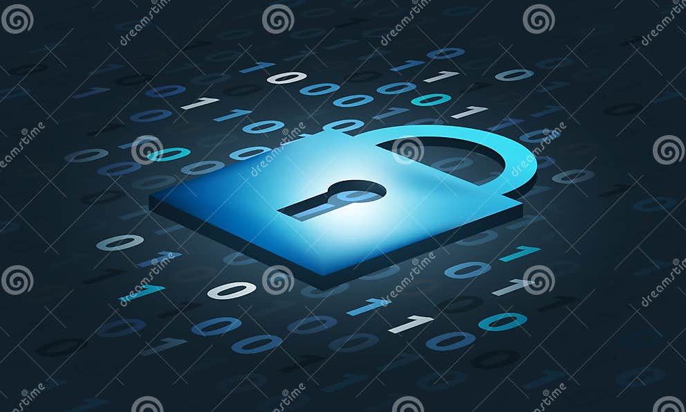 Global Security System, Cyber Security, Data Protection. Stock Vector - Illustration of ...