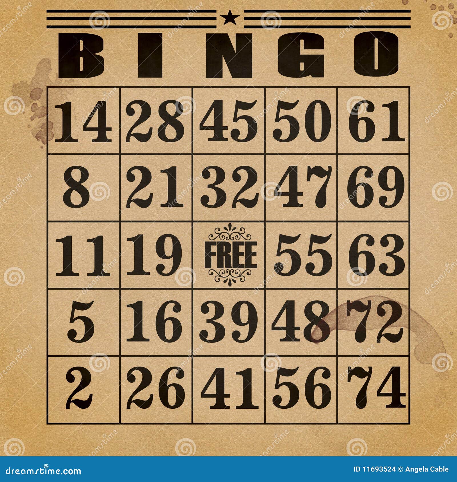 Background Bingo stock illustration. Illustration of antique - 11693524