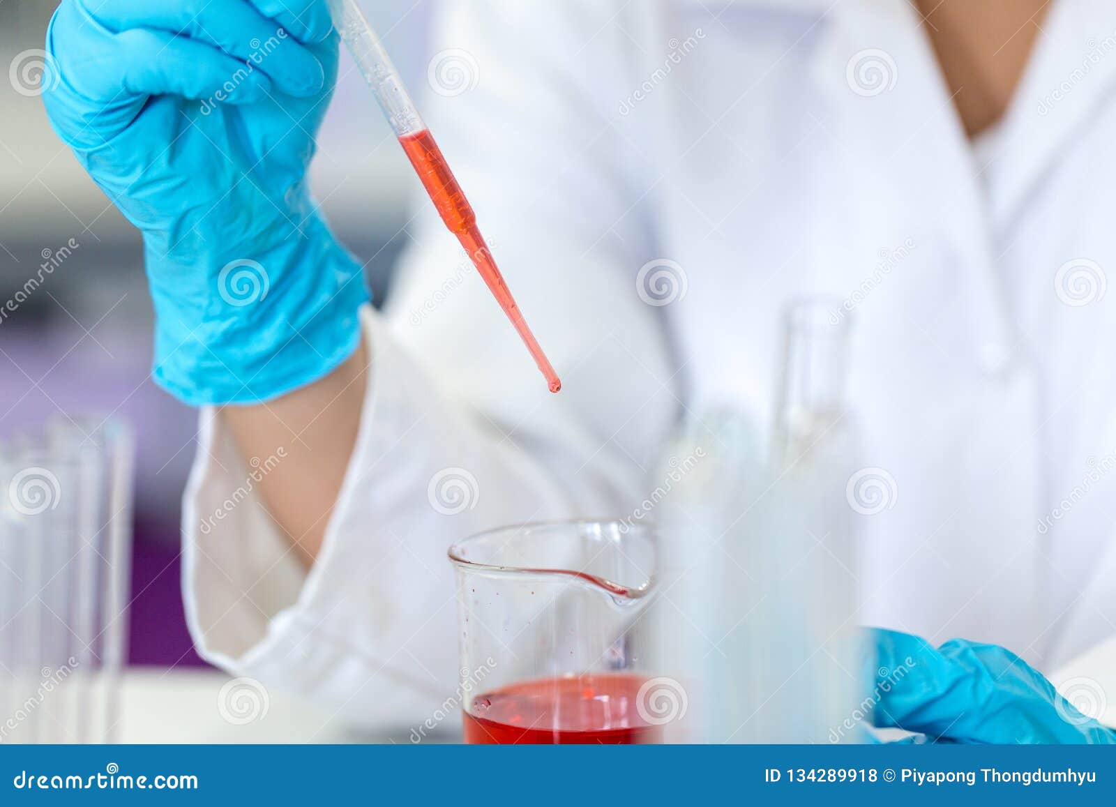 Biochemical Analysis and Chemical Analysis in Lab. Stock Photo - Image ...