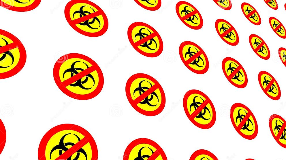 Background from Biohazard Signs Stock Illustration - Illustration of ...