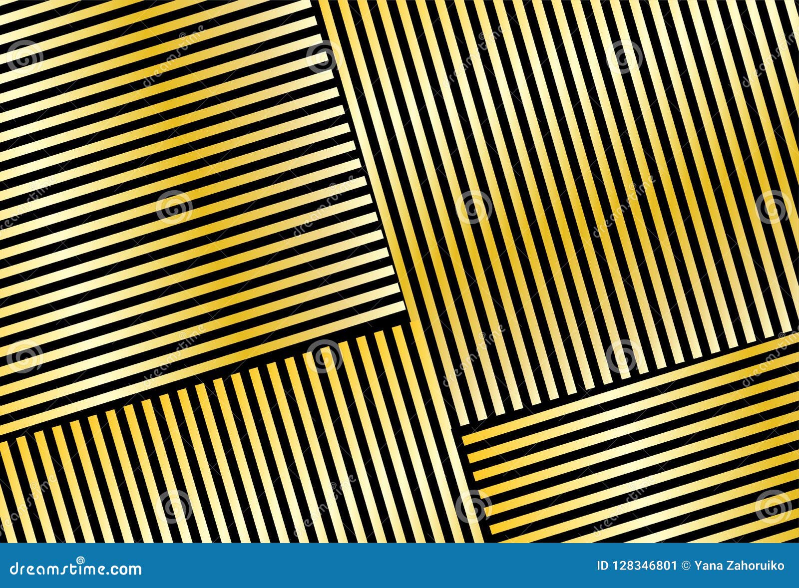 Background with Black and Gold Line. Stock Illustration - Illustration ...