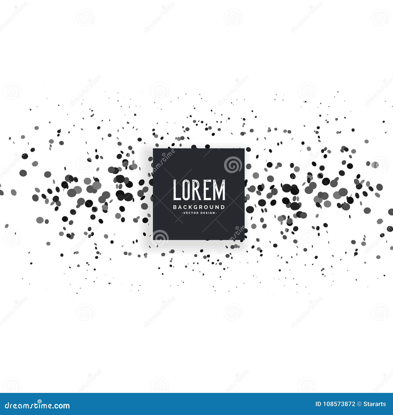 Background of Black Particles Vector Stock Vector - Illustration of ...