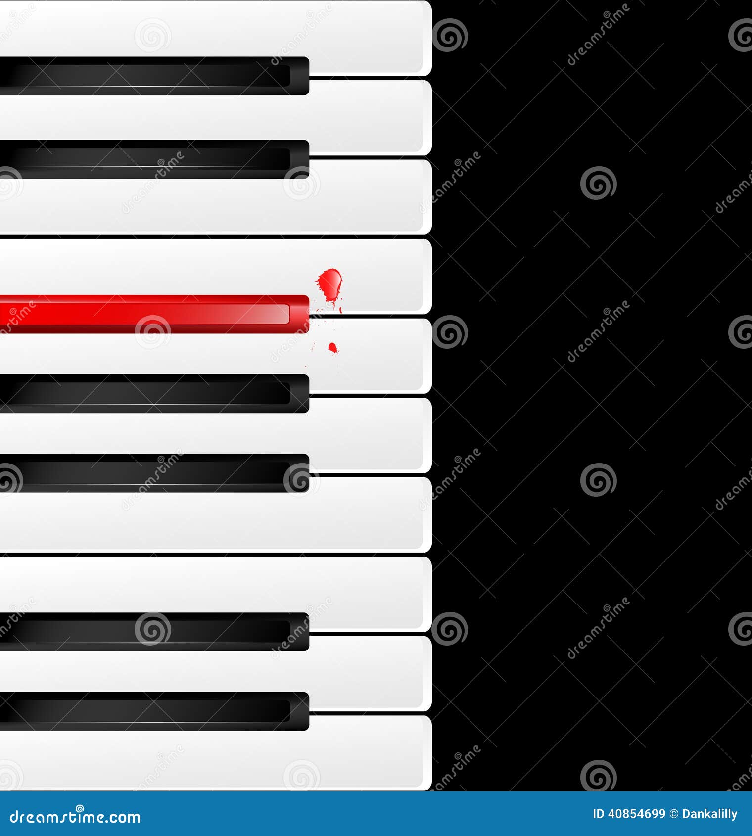 Background black-red keys stock vector. Illustration of background ...