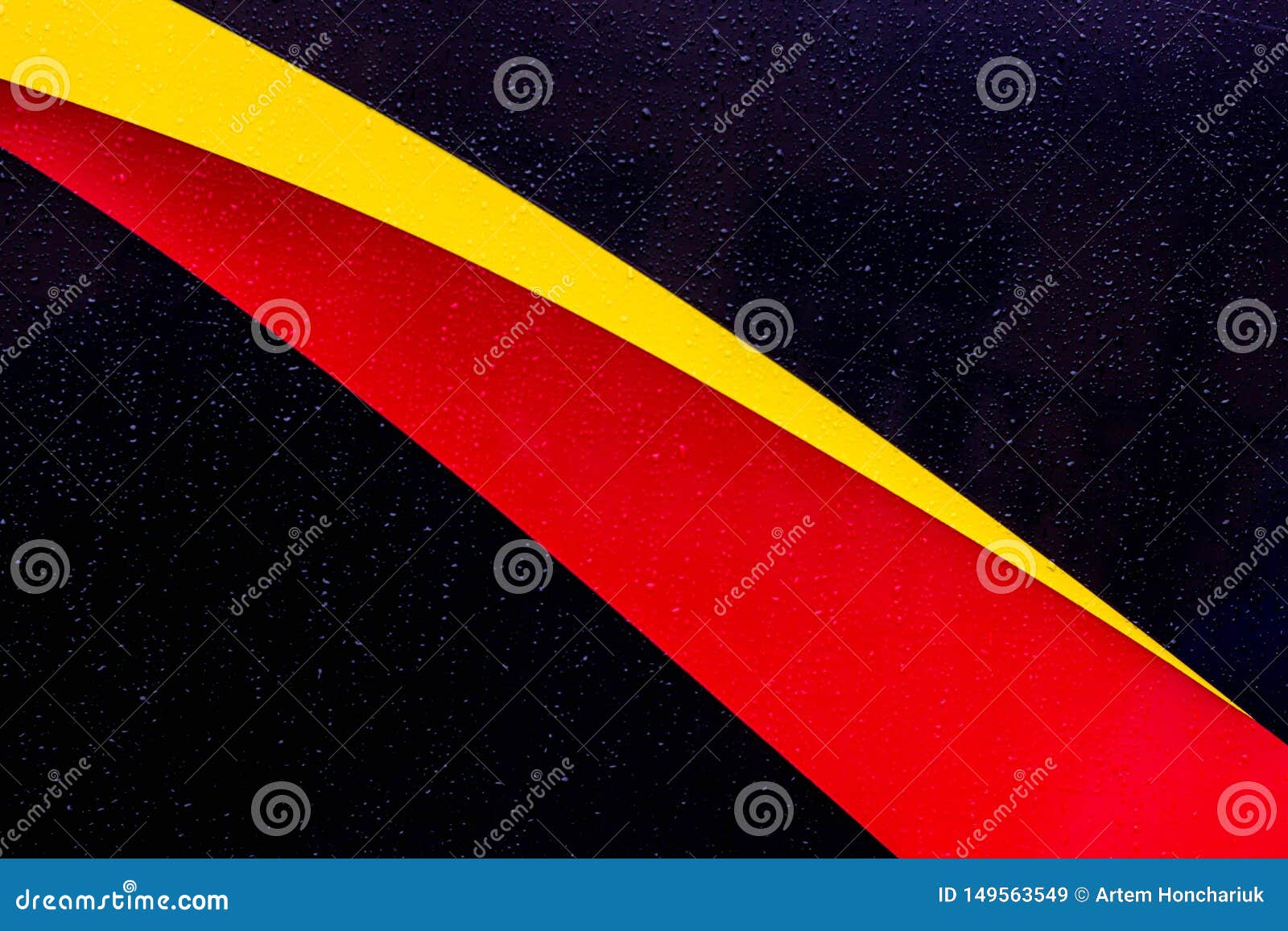 The Background is Black Red Yellow. Figures of Different Colors Stock ...