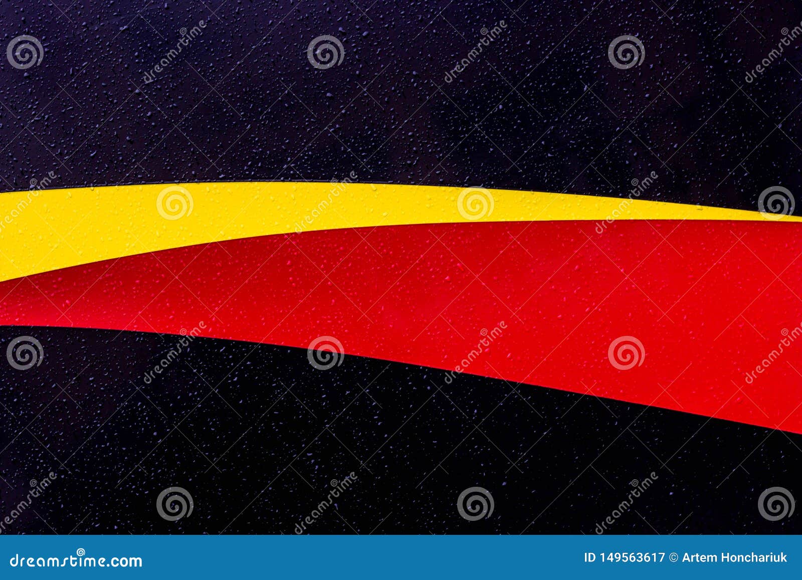 The Background is Black Red Yellow. Figures of Different Colors Stock ...